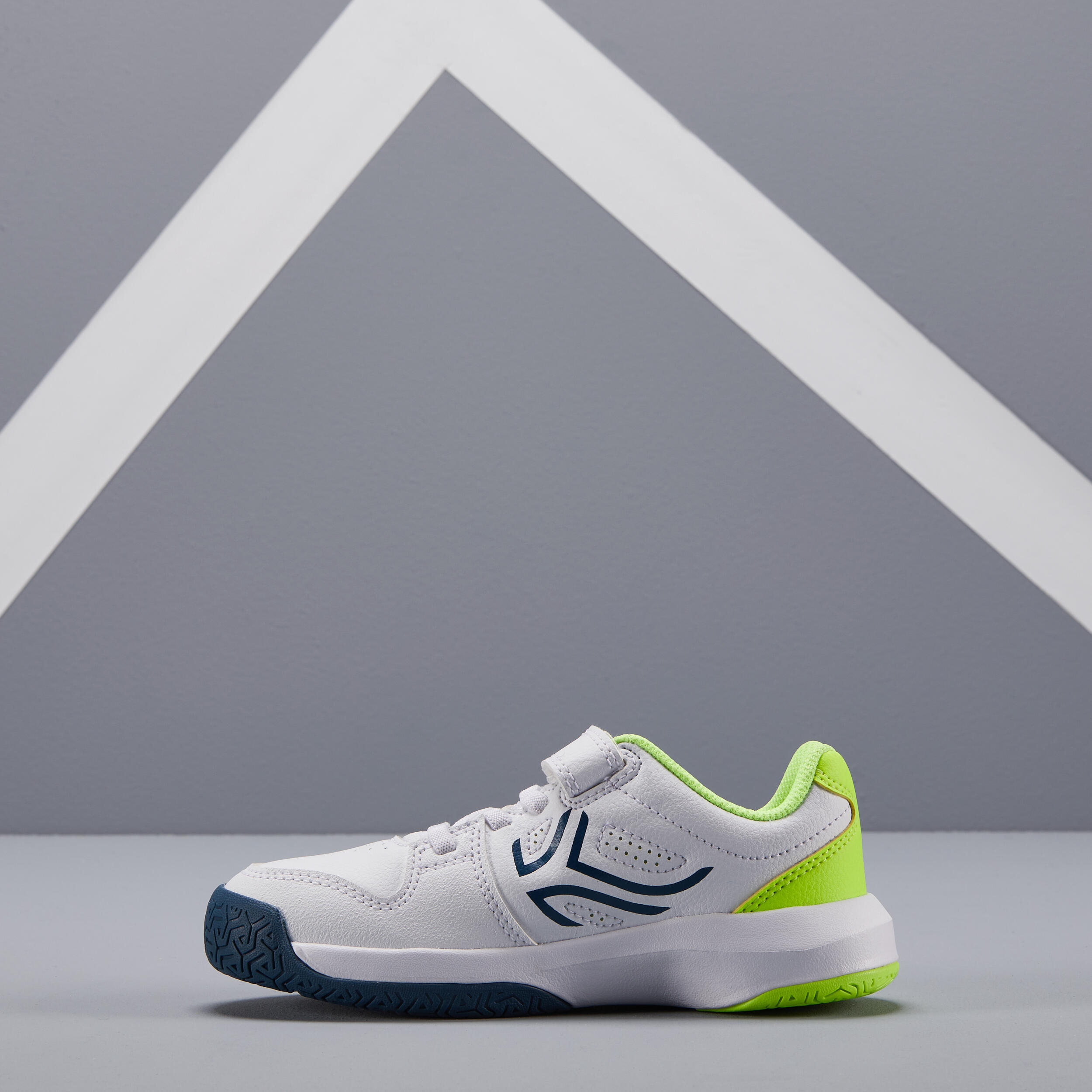Kids' Tennis Shoes TS530 - White/Yellow - Decathlon