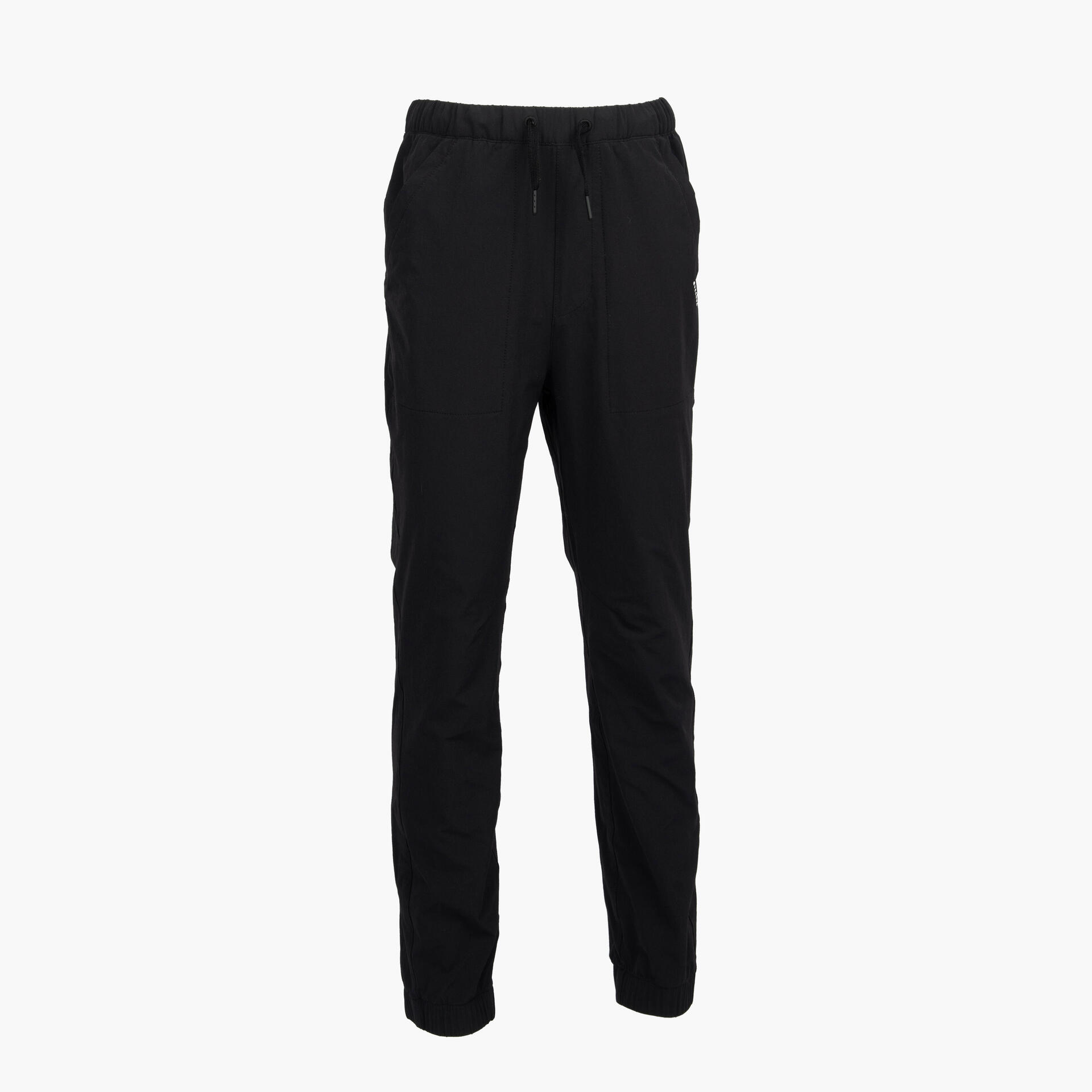 Kids' Mountain Hiking Track Pants Quechua MH100 Age 7-15 - Black