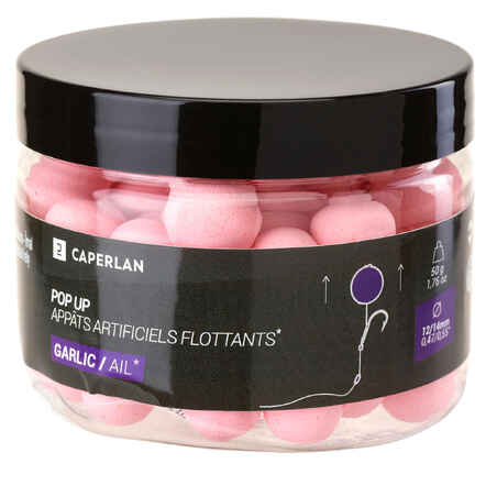 Carp fishing floating boilies POP-UPS 12-14mm - Garlic - Decathlon