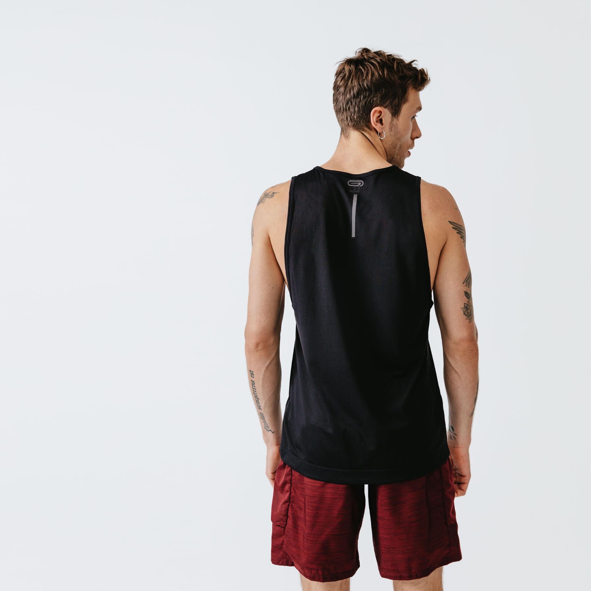 Men's Running Breathable Tank Top Dry - black
