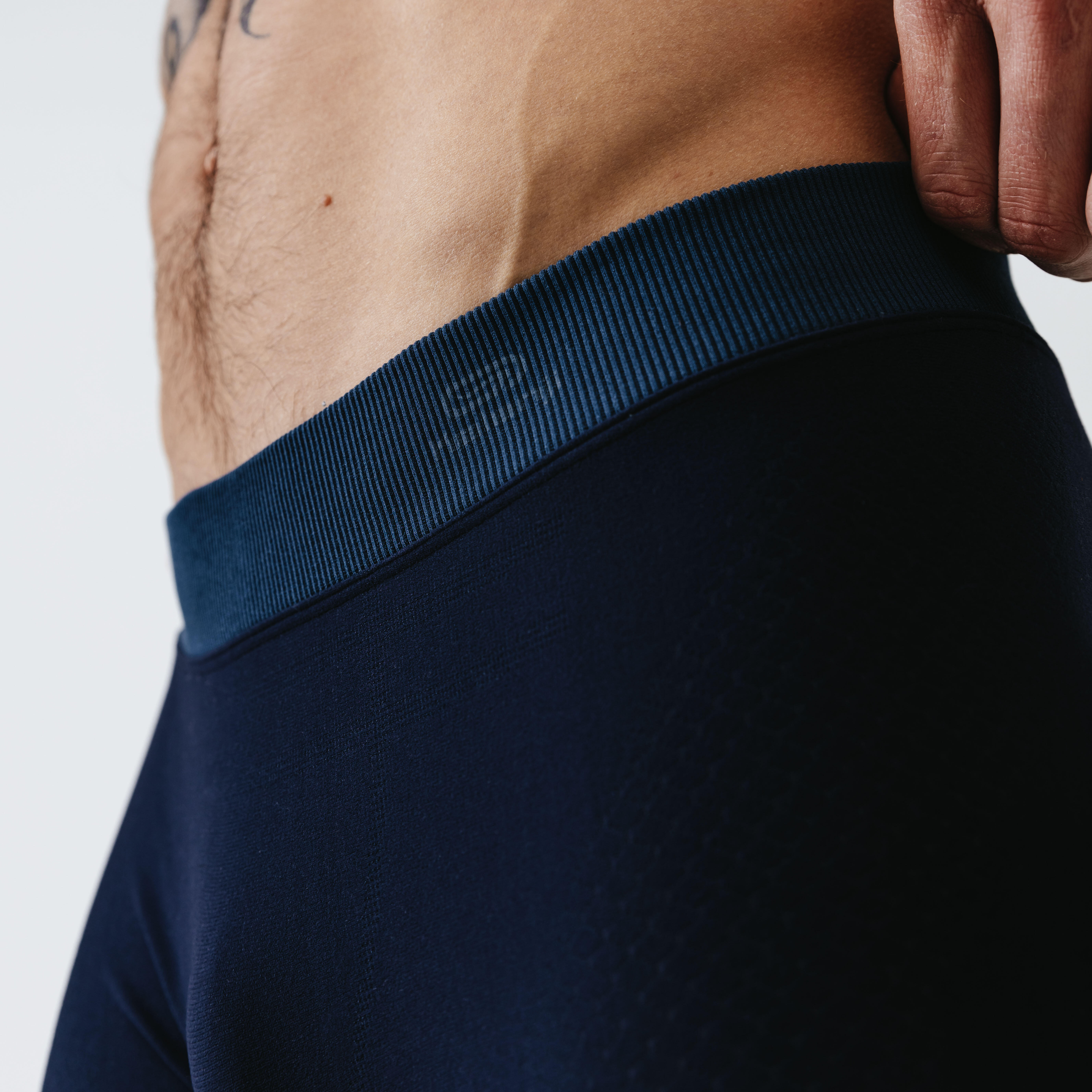 KALENJI MEN'S SEAMLESS RUNNING BOXERS - BLUE - Decathlon