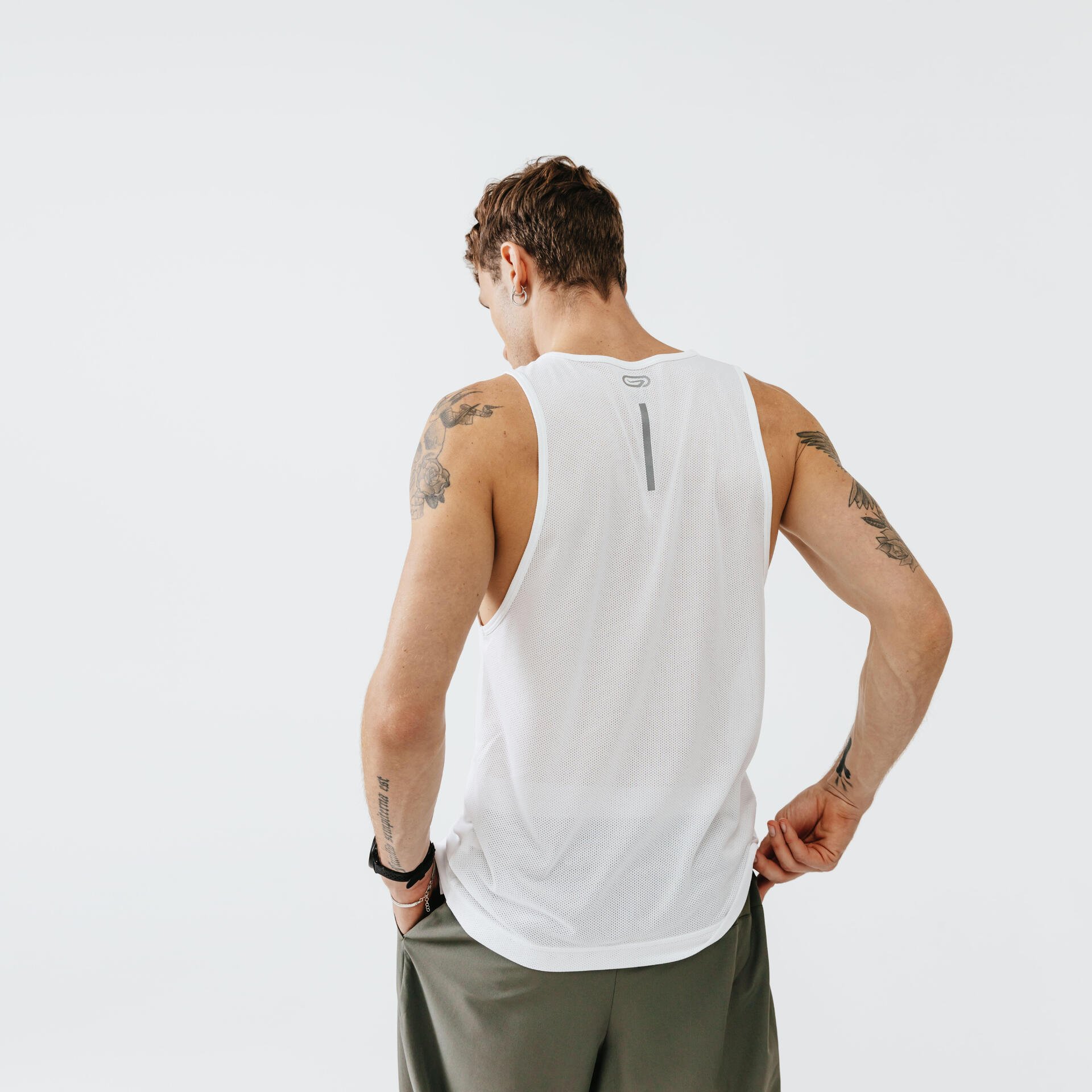 Men's Running Breathable Tank Top Dry - white