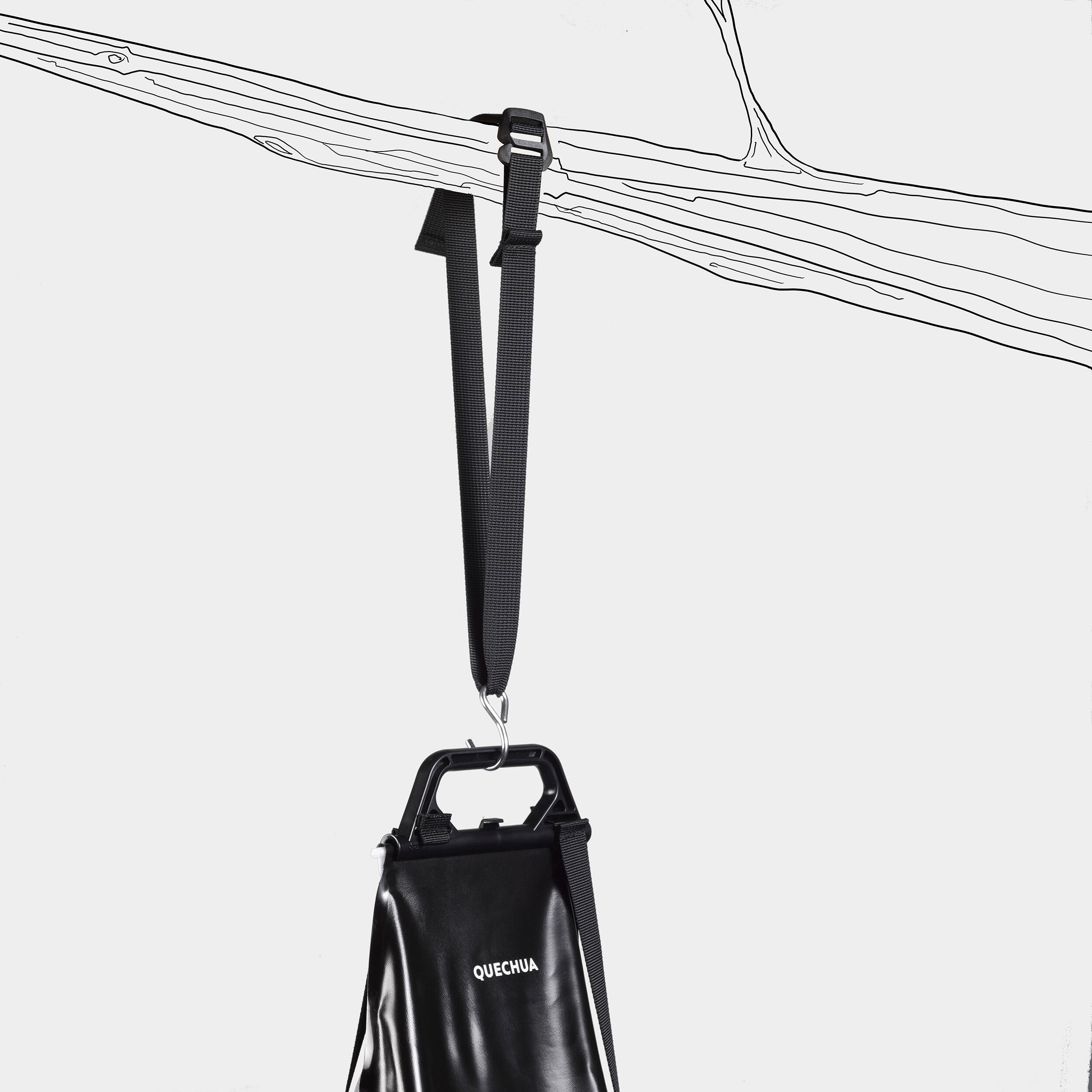 СИСТЕМА ЗА ОКАЧВАНЕ НА СОЛАРЕН ДУШ - DECATHLON