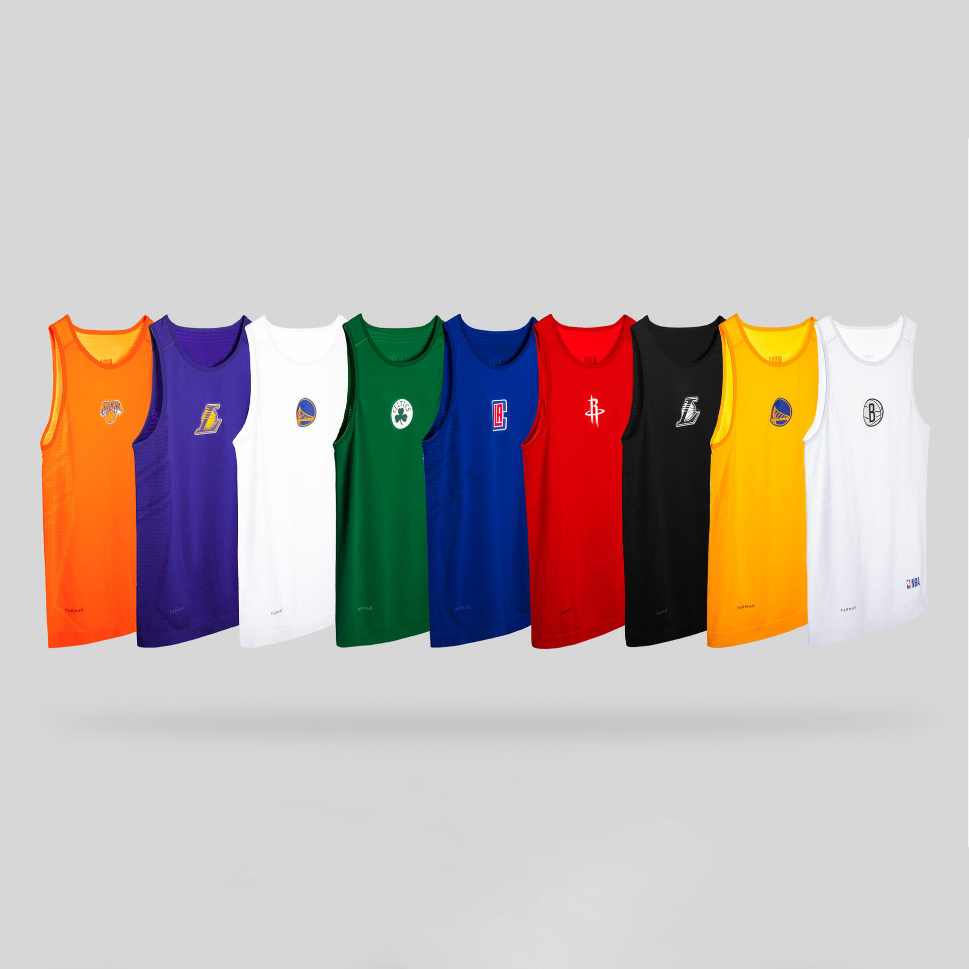 Men's Slim Fit Basketball Base Layer Jersey UT500 - NBA Los Angeles ...
