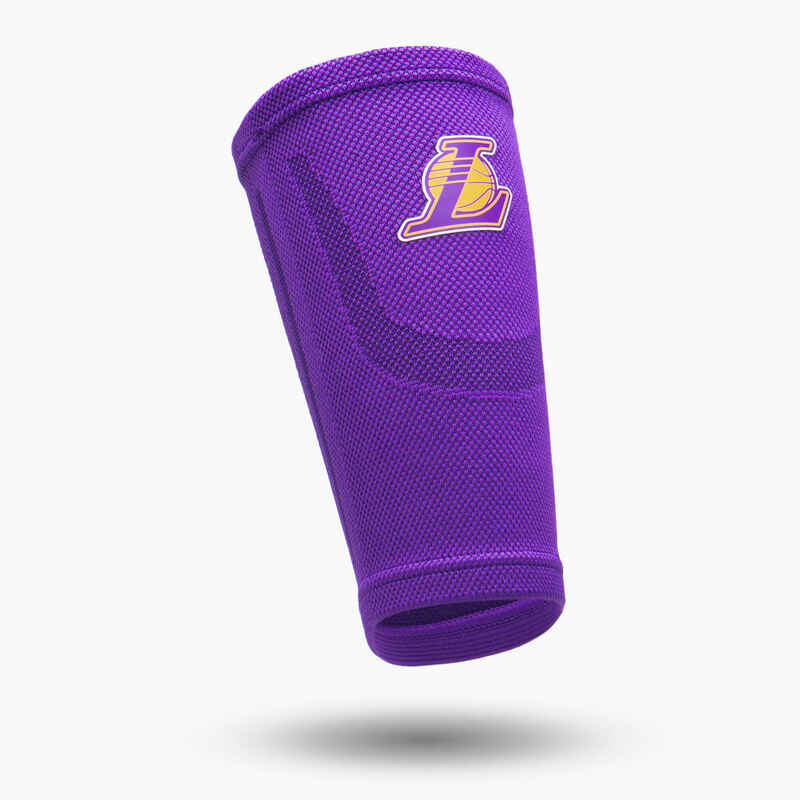 Adult Left/Right Calf Support Soft 300 - Violet/NBA Lakers - Decathlon