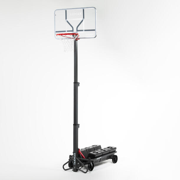 Basketball Standing Backboard Tarmak B500 Box.2.4m-3.05m. Sets up in 2 ...