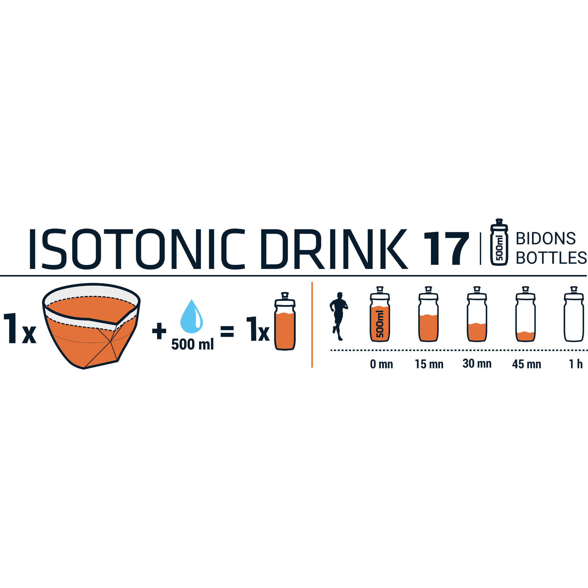 ISO Isotonic Drink Powder 650 g - Orange