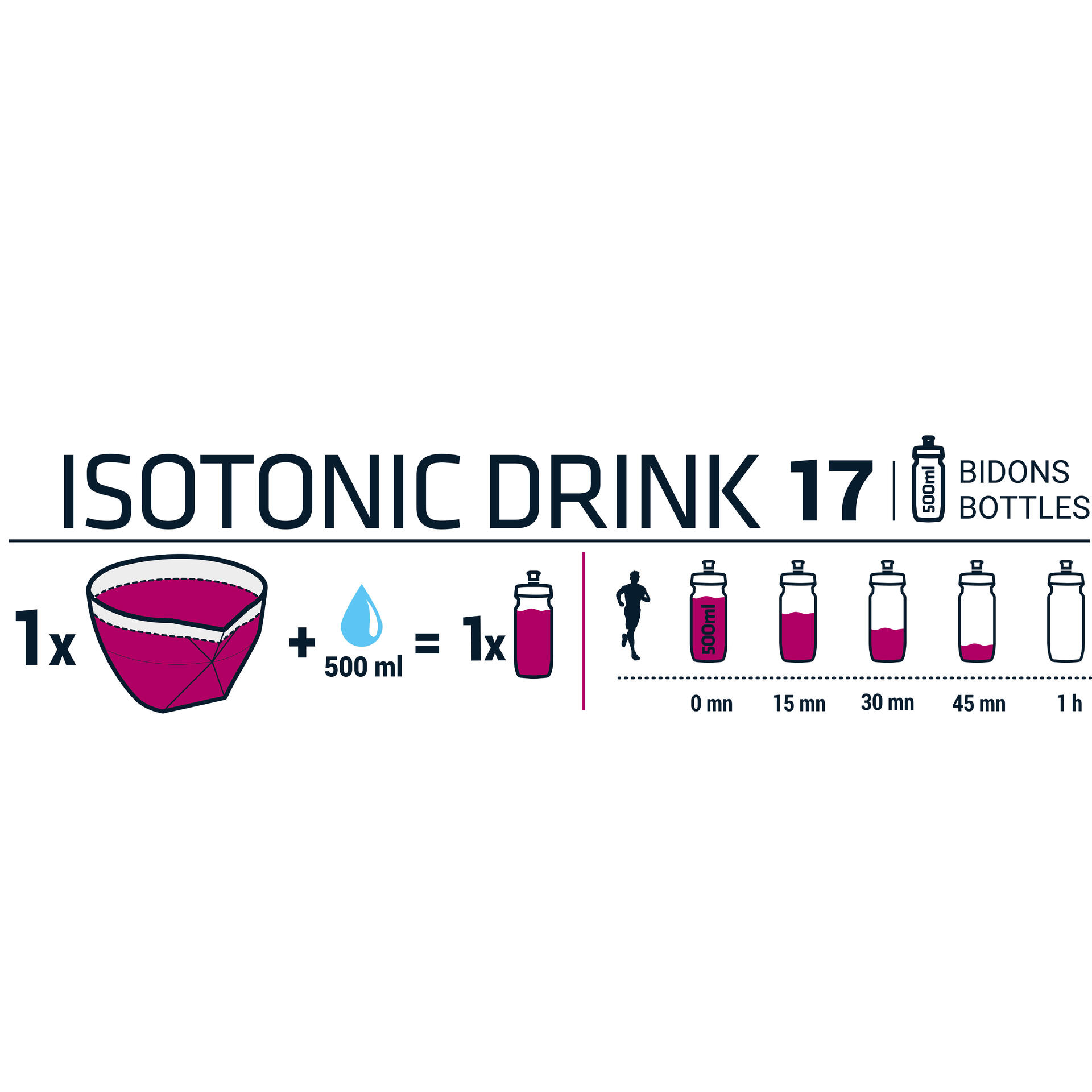 ISO powder isotonic drink mixed berries 650g