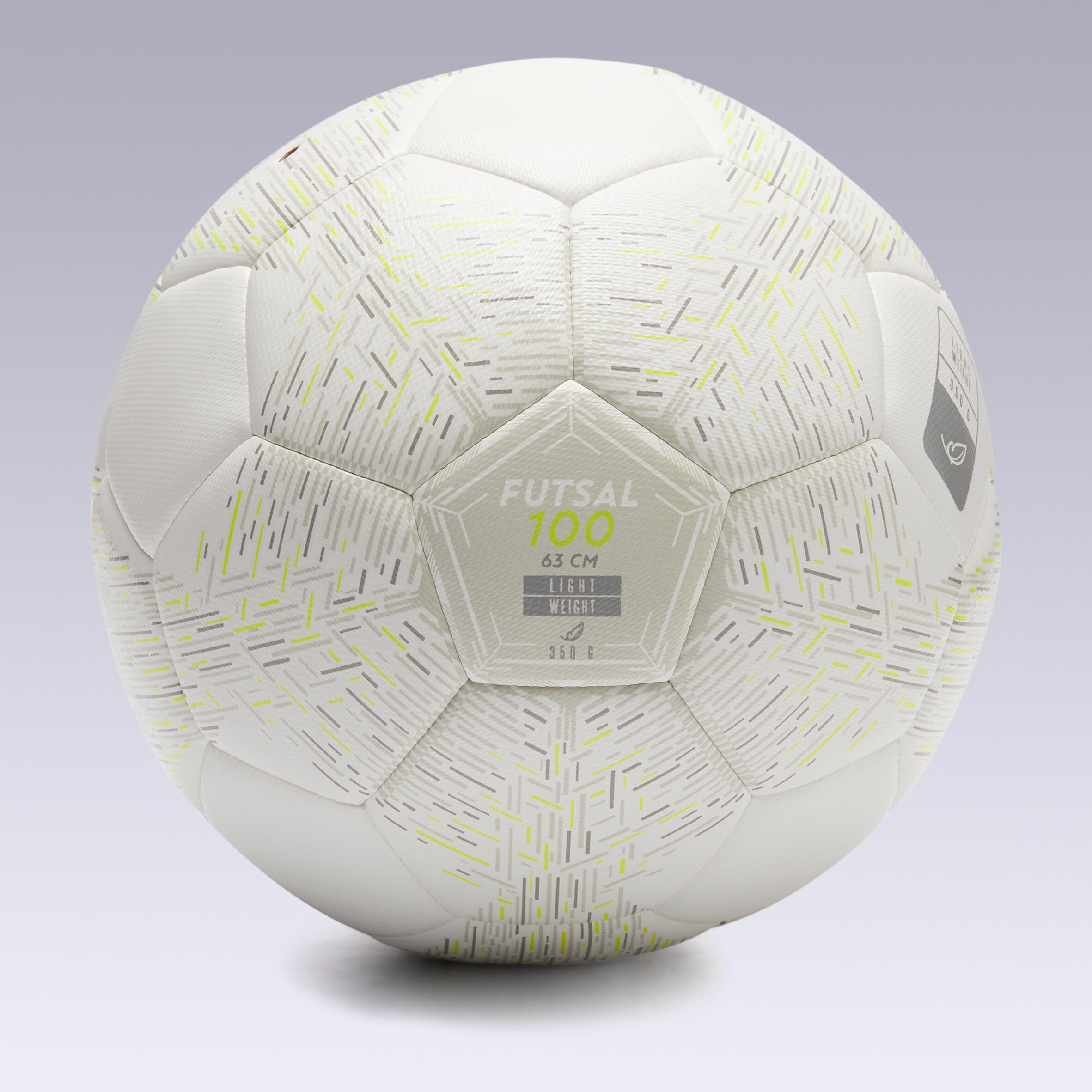 Balón Futbol Sala 100 (63cm) Light blanco - Decathlon