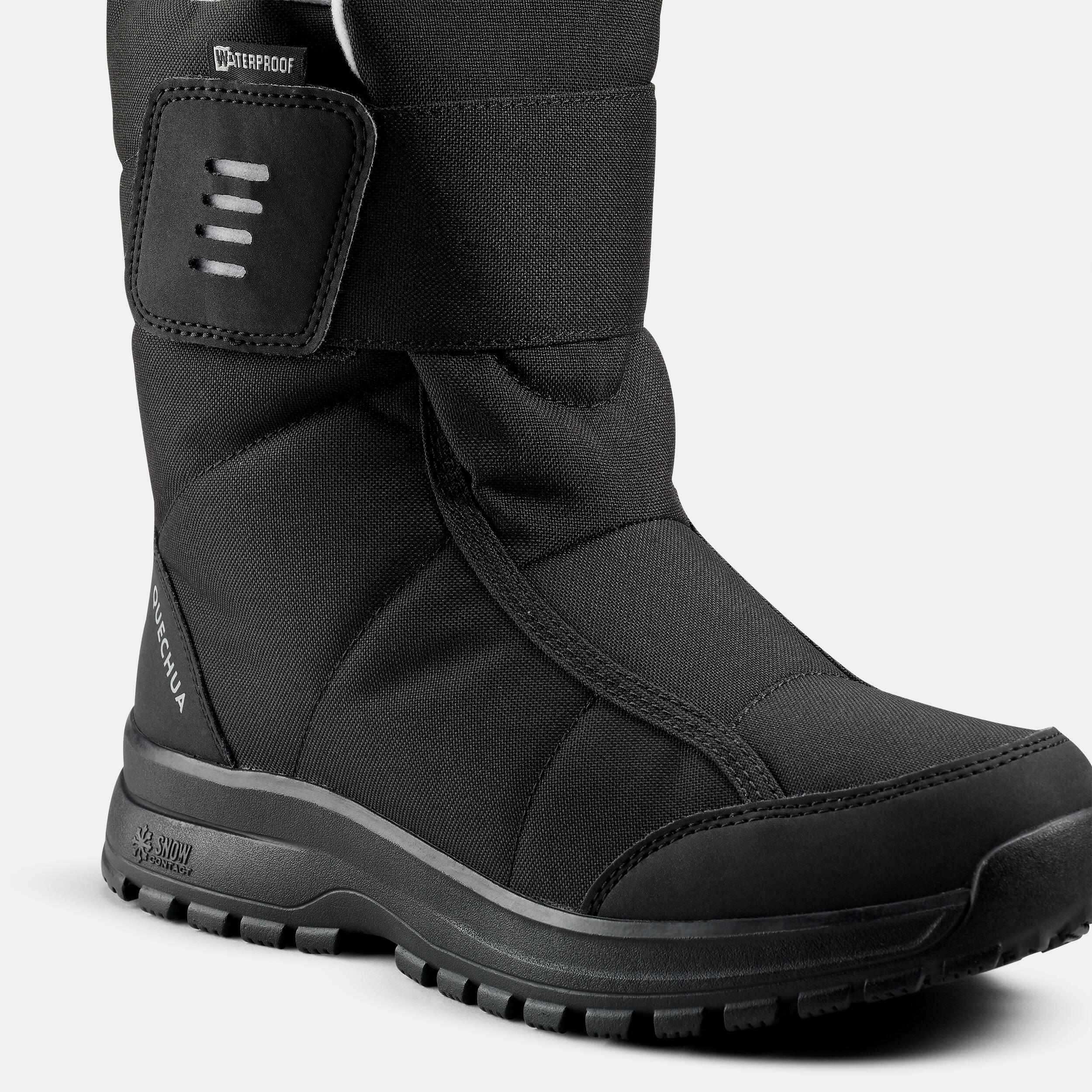 Bottes d’hiver imperméables femme – SH 100 - Noir Fum - Quechua - Décathlon