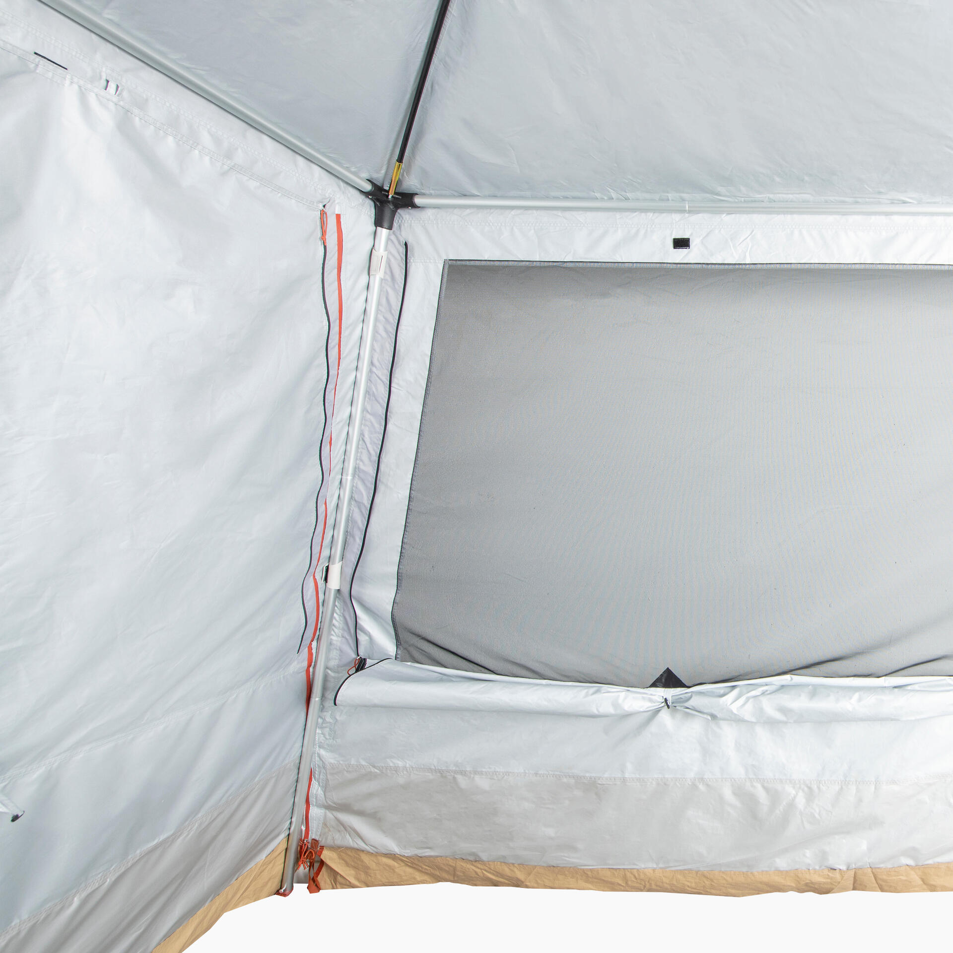Hoop-supported camping living area - arpenaz base fresh - 10-person