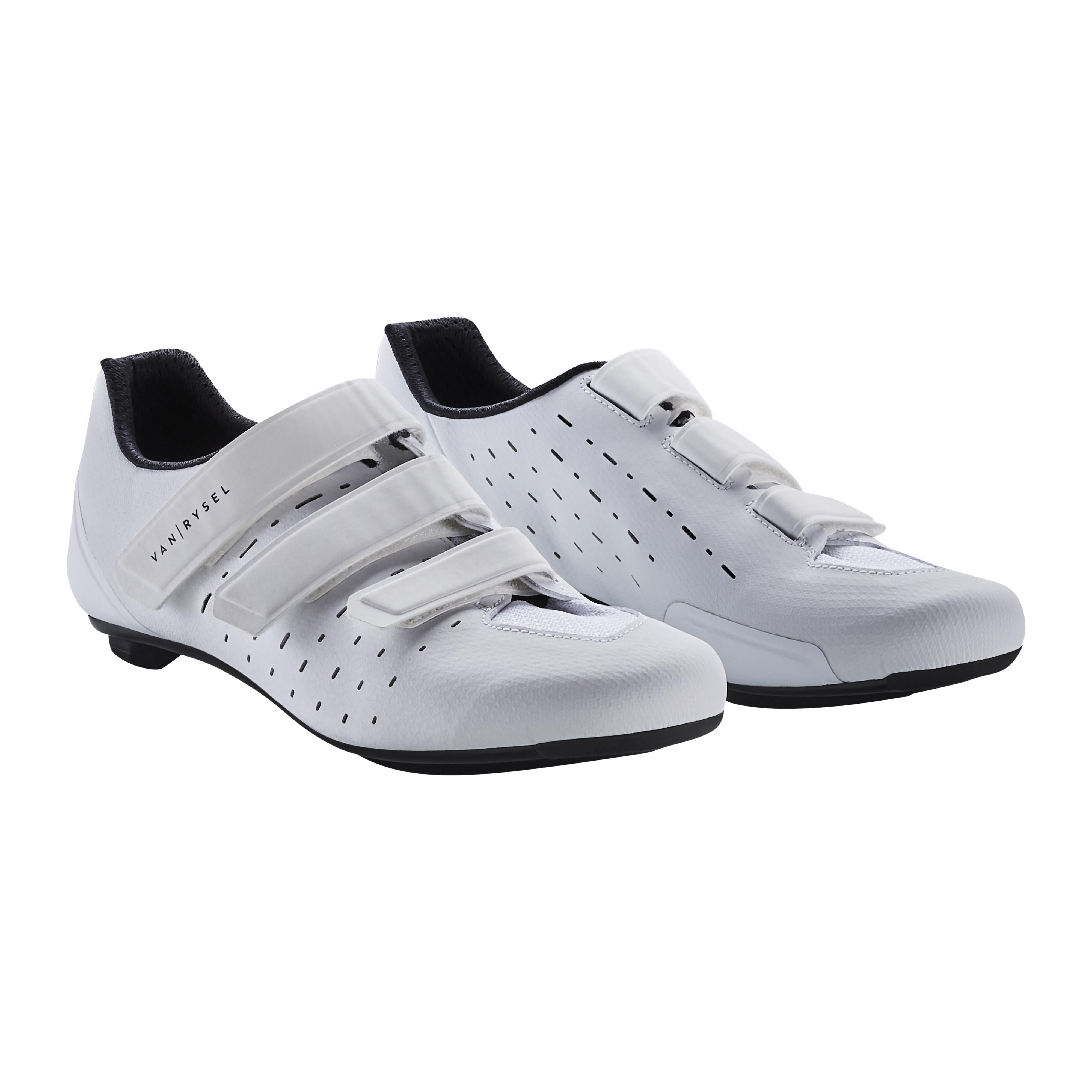 Road Biking Shoes - Road 100 White - Snow white - Van rysel - Decathlon
