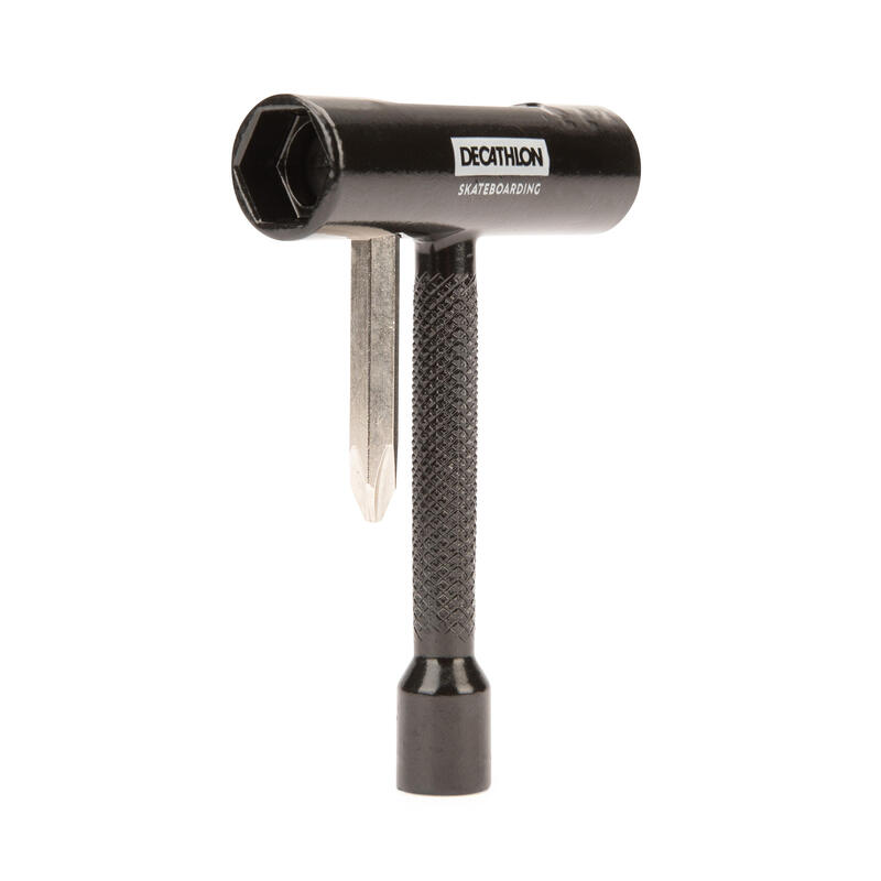 SKATETOOL VOOR SKATE- EN LONGBOARD METAAL TT500 ZWART | OXELO ...