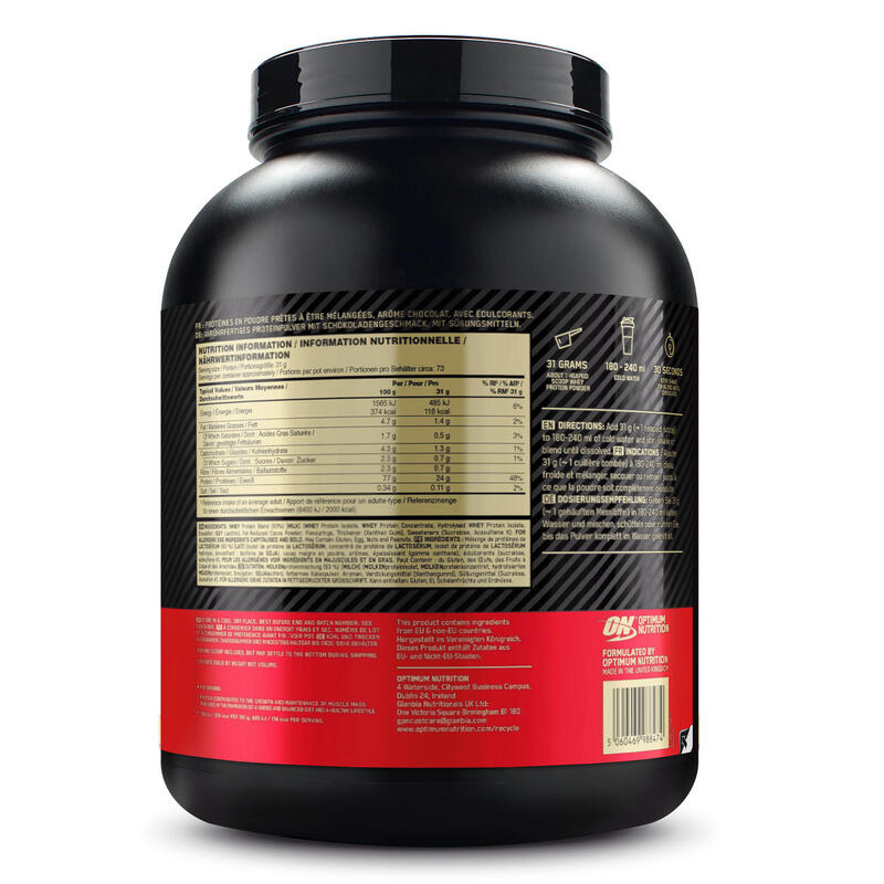 Proteine Whey Gold Standard Double Rich Chocolat 2 2kg Optimum