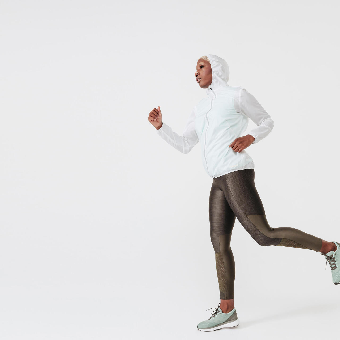 Women's Running Windproof Jacket Wind - white