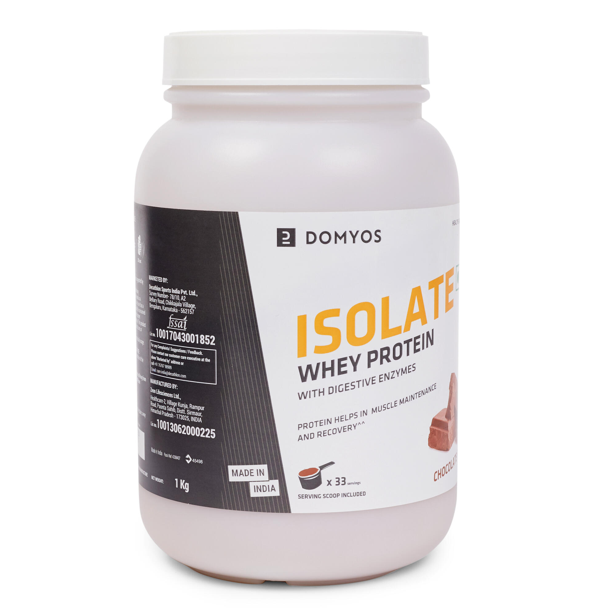 Whey Protein Isolate Choco 1kg - Decathlon