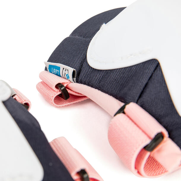 Girls Inline Skate Protection Kit Oxelo Play 3-piece - White