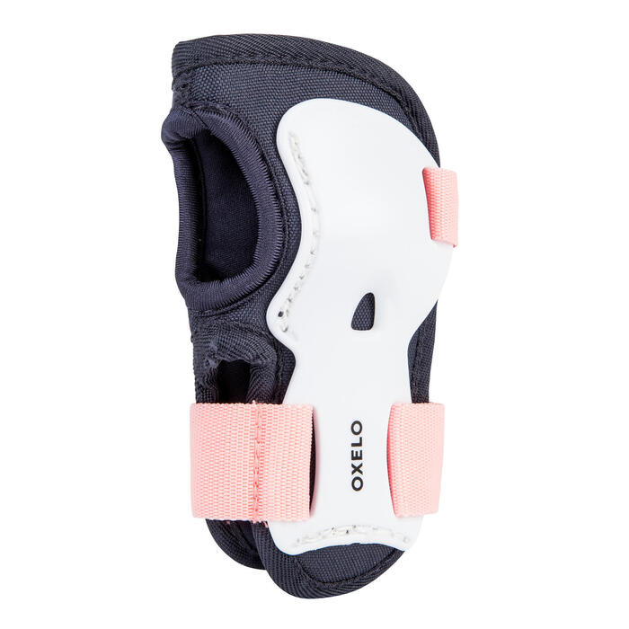 Girls Inline Skate Protection Kit Oxelo Play 3-piece - White