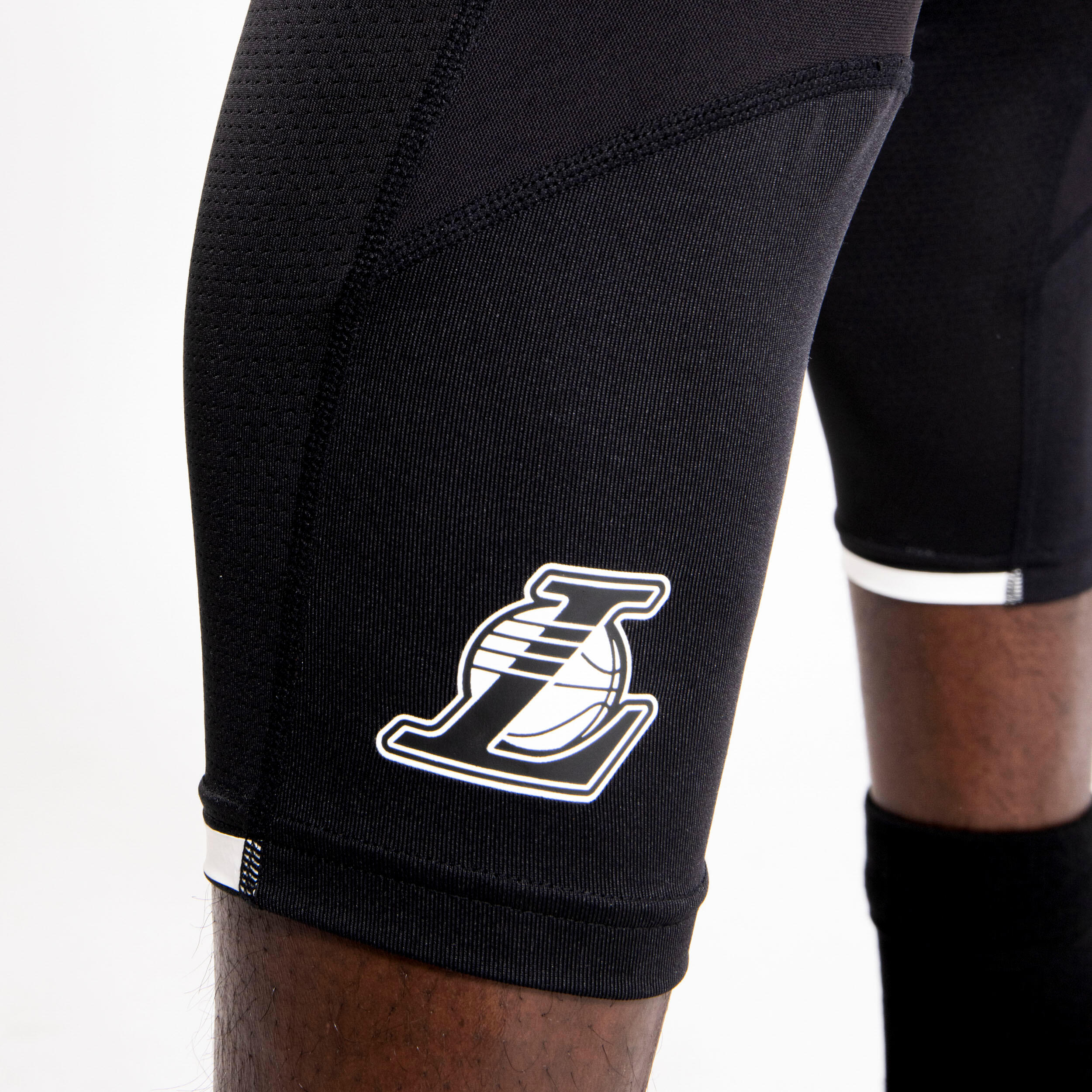 Licra de baloncesto NBA corte 3/4 para hombre Tarmak Lakers H500 negro ...