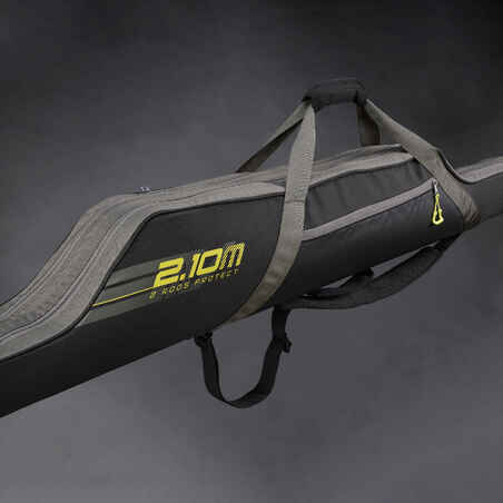 Feeder Fishing Semi-Rigid Rod Bag 2.10m for 2 sets. - Decathlon