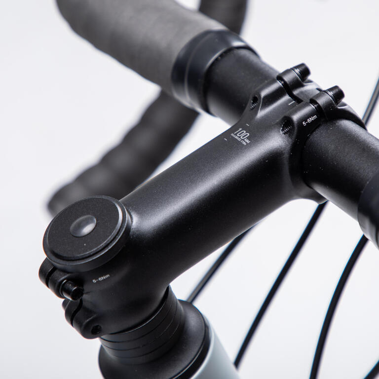 Road bike Triban RC 120 Disc Brake - Grey - Decathlon