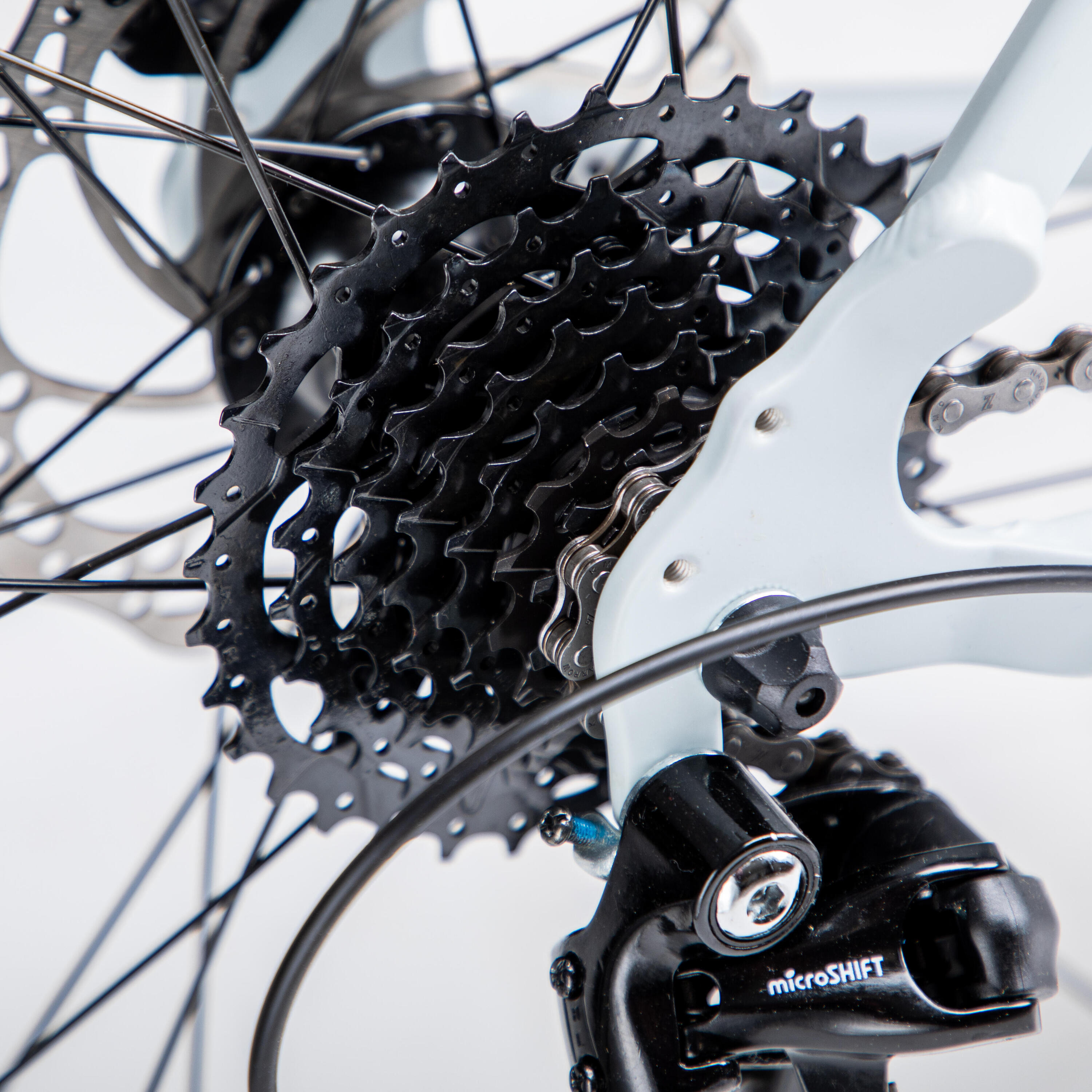 Road bike Triban RC 120 Disc Brake - Grey - Decathlon