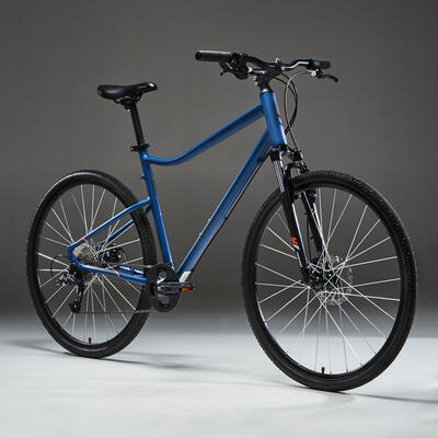 VÉLO TOUT CHEMIN RIVERSIDE 500 BLEU