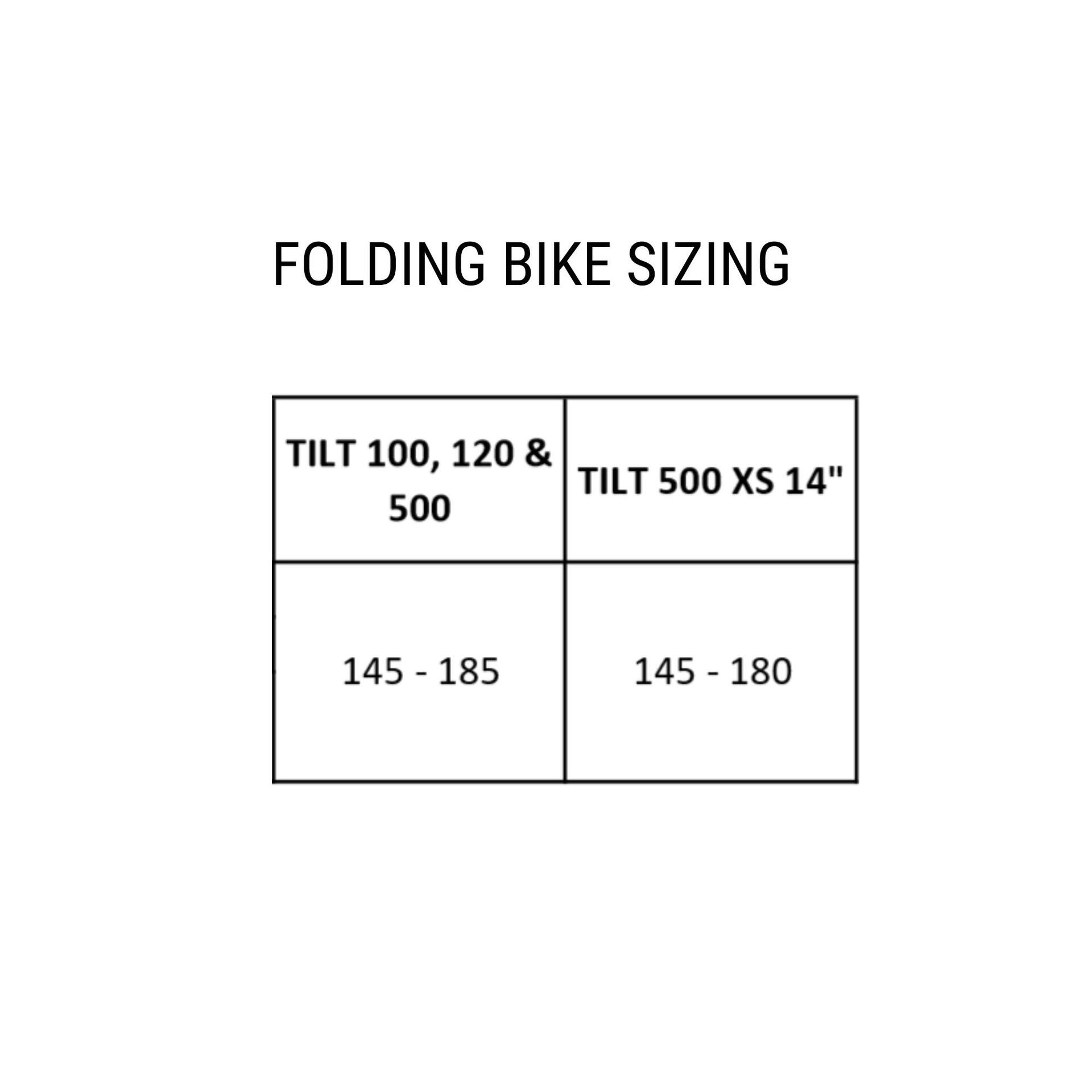 TILT 500 14" FOLDING BIKE - SILVER
