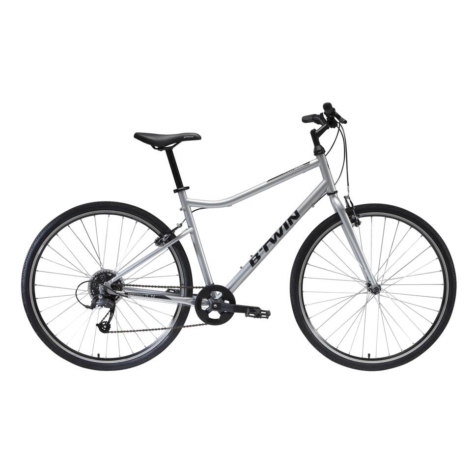 VÉLO TOUT CHEMIN RIVERSIDE 120 GRIS METAL RIVERSIDE | Decathlon