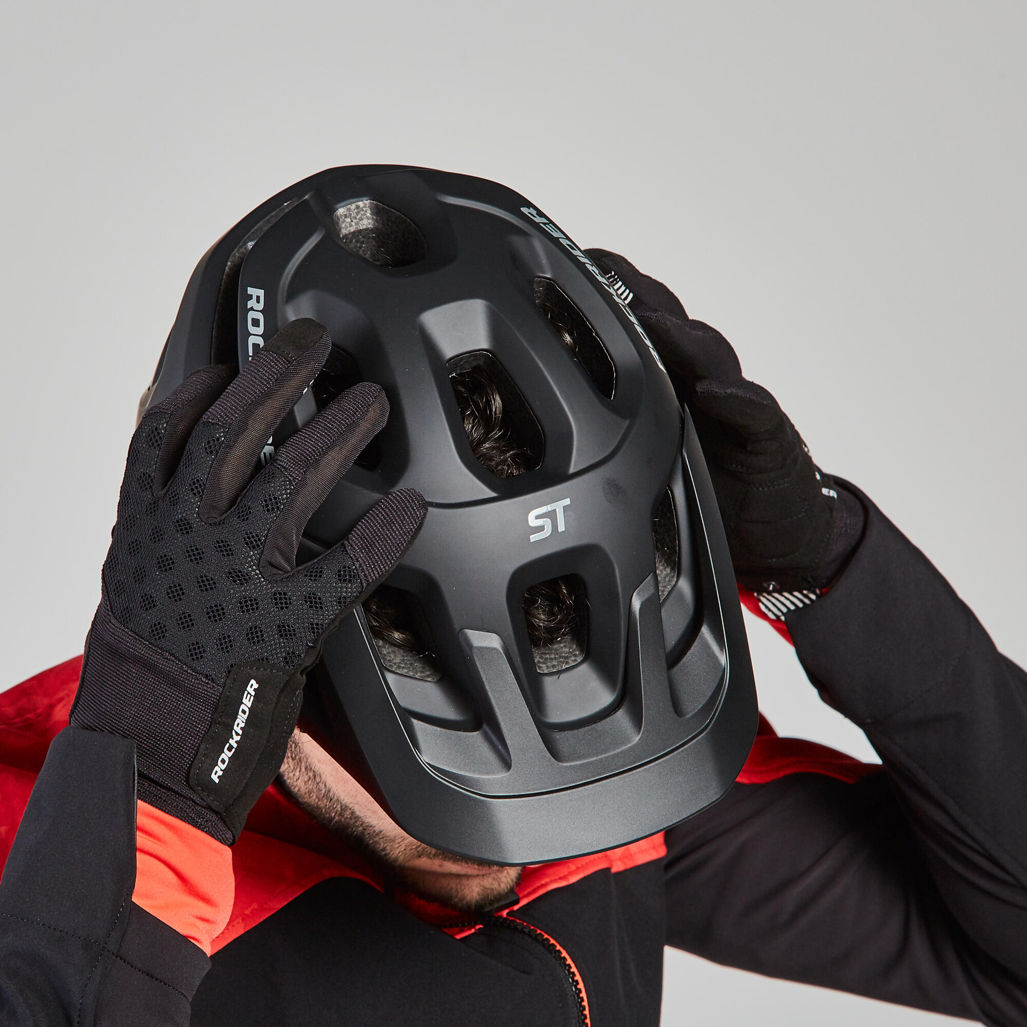 Mountain Bike Helmet - EXPL 500 - smoked black - Rockrider - Decathlon