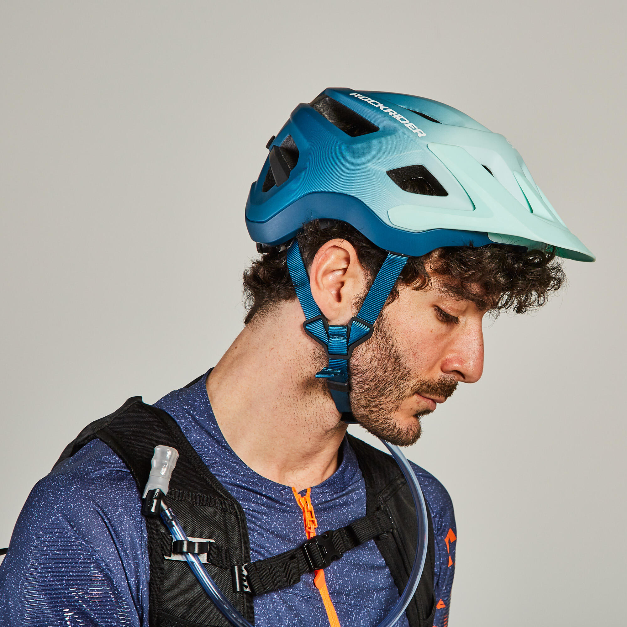 Mountain Bike Helmet - EXPL 500 Blue - Deep petrol blue‎ - Rockrider ...