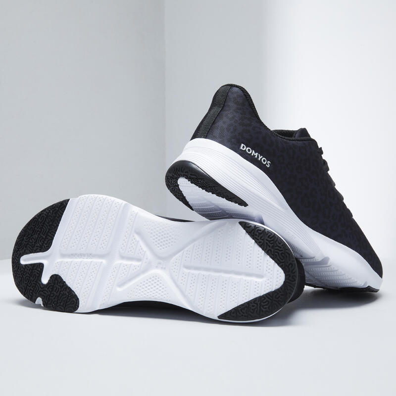 Women's Fitness Shoes 120 - Leopard Print DOMYOS - Decathlon