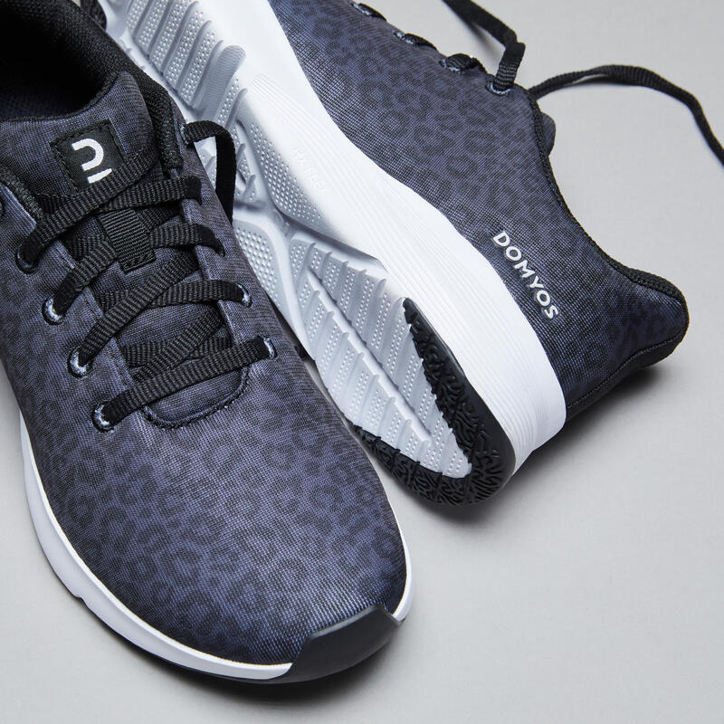 Women's Fitness Shoes 120 - Leopard Print DOMYOS - Decathlon