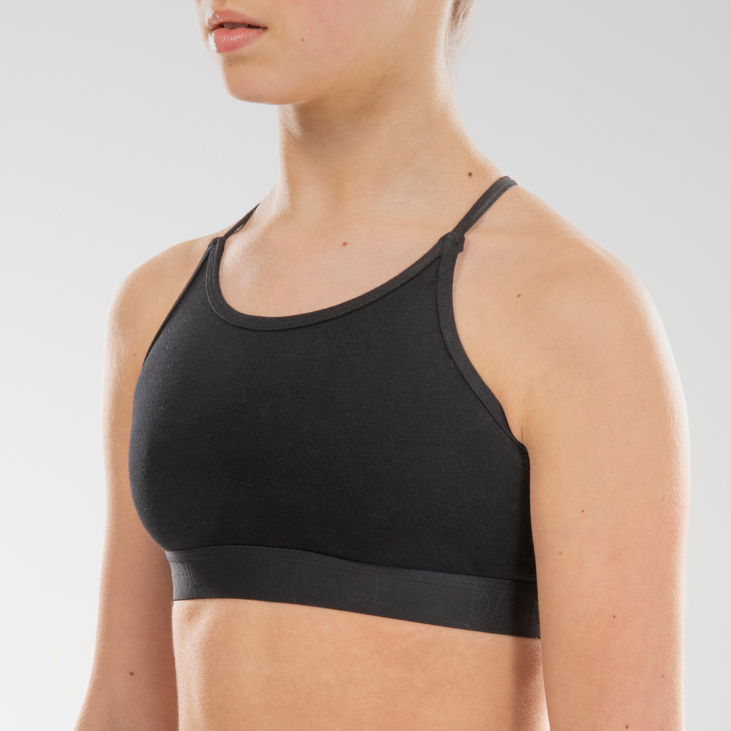 Brassière Danse Moderne Noire Fille Starever Decathlon