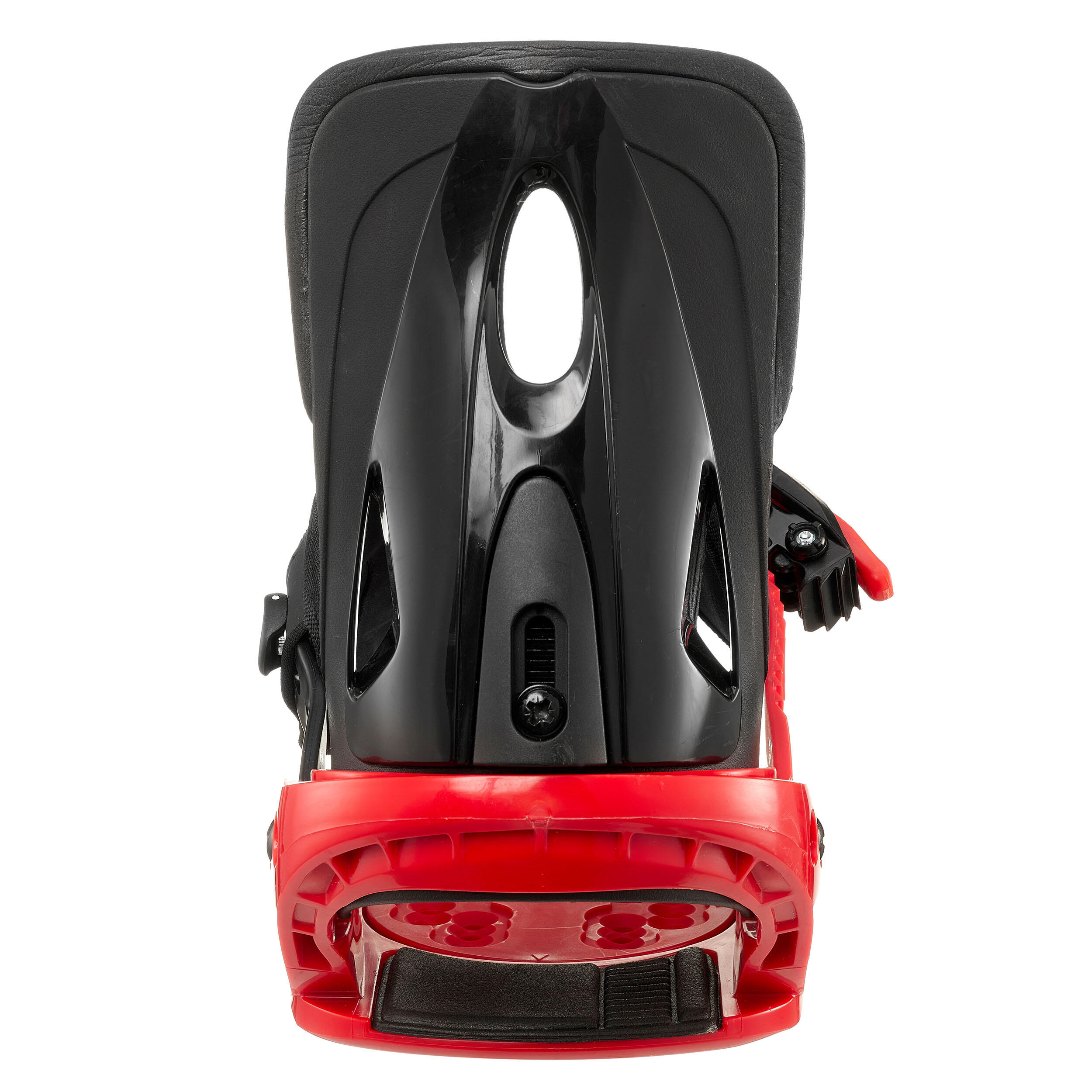 Kids’ Quick Snowboard Bindings - Faky S - Black and Red - Decathlon