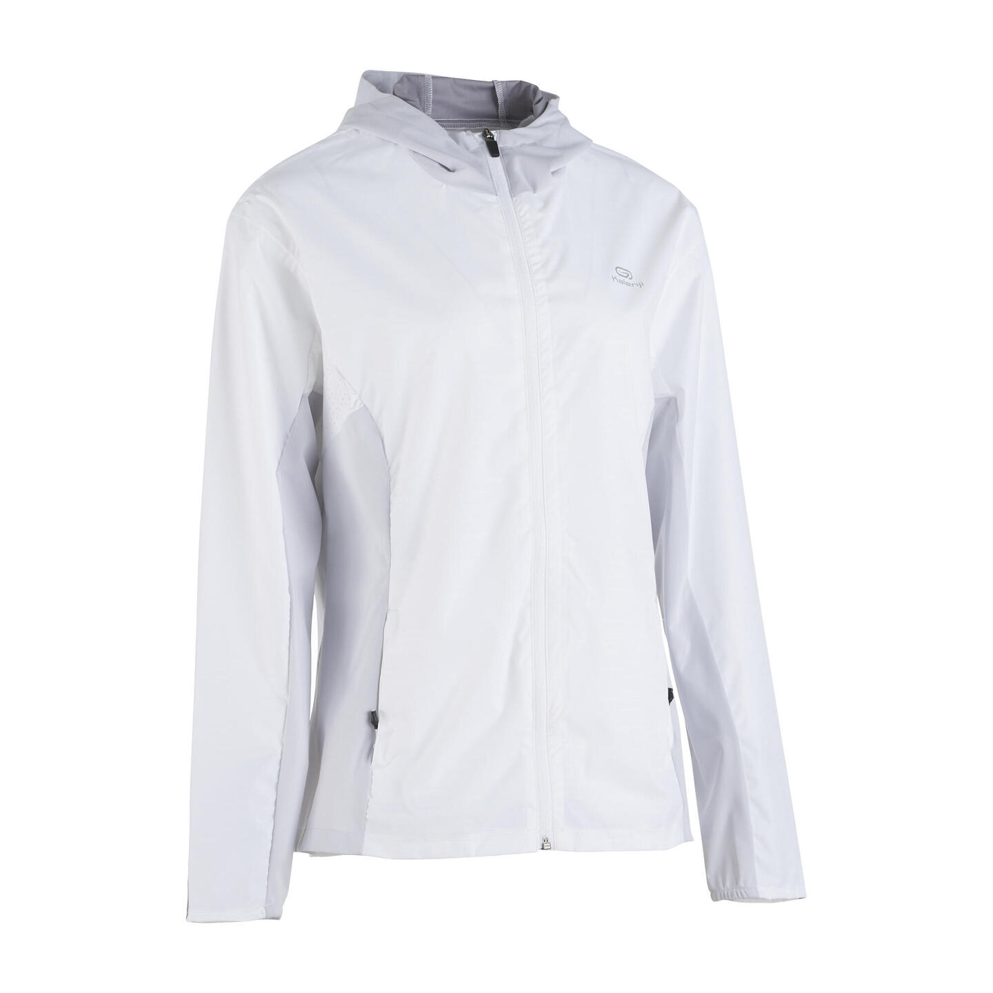 Women Running Rain Jacket Kalenji Run Rain W - White