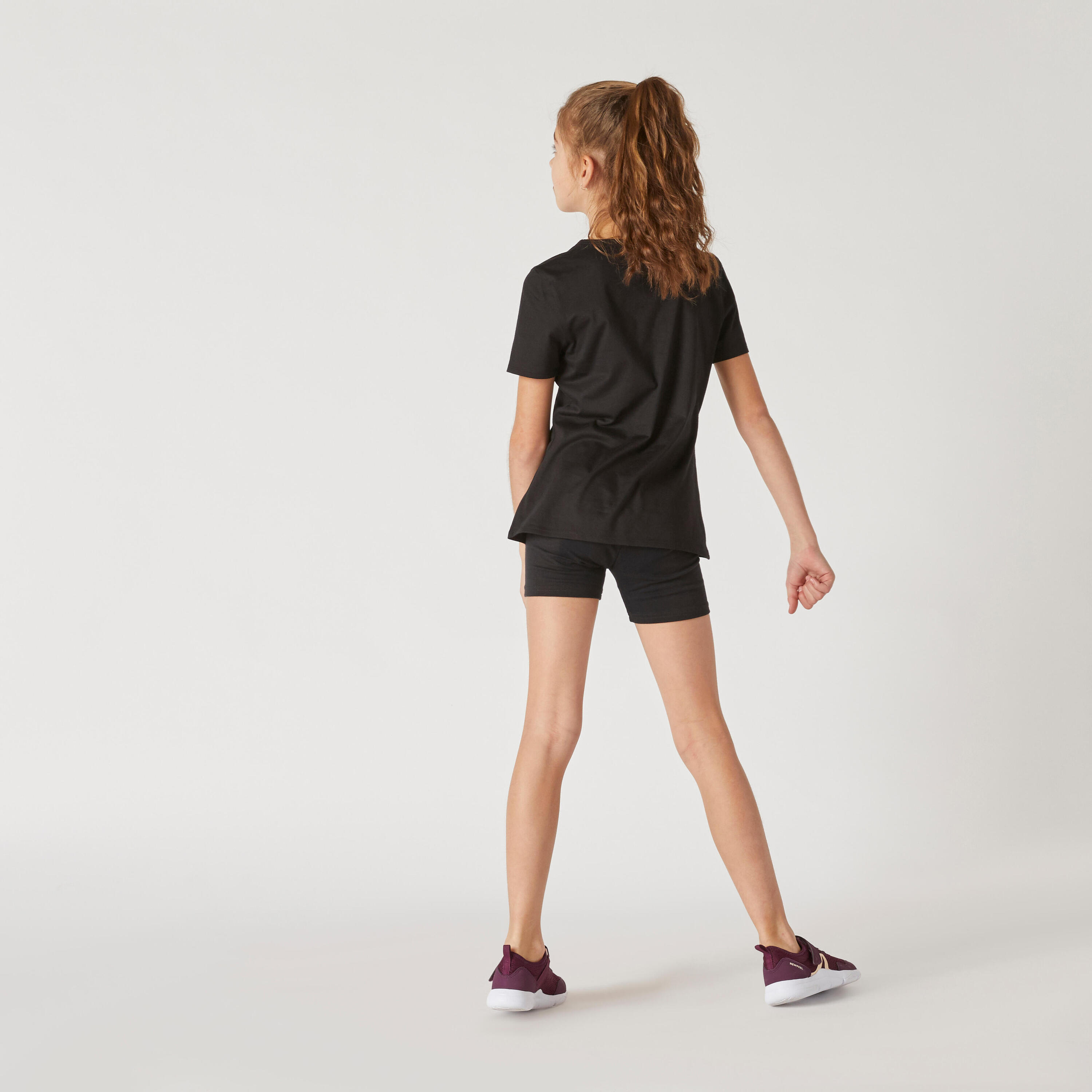 Girls' Basic Cotton Shorts - Black