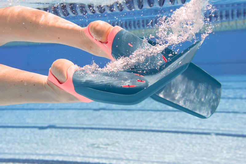 Aletas de natación pala larga Nabaiji Tonifins 500
