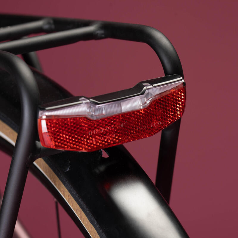 City bike elops 900 Step-through - Burgundy ELOPS - Decathlon