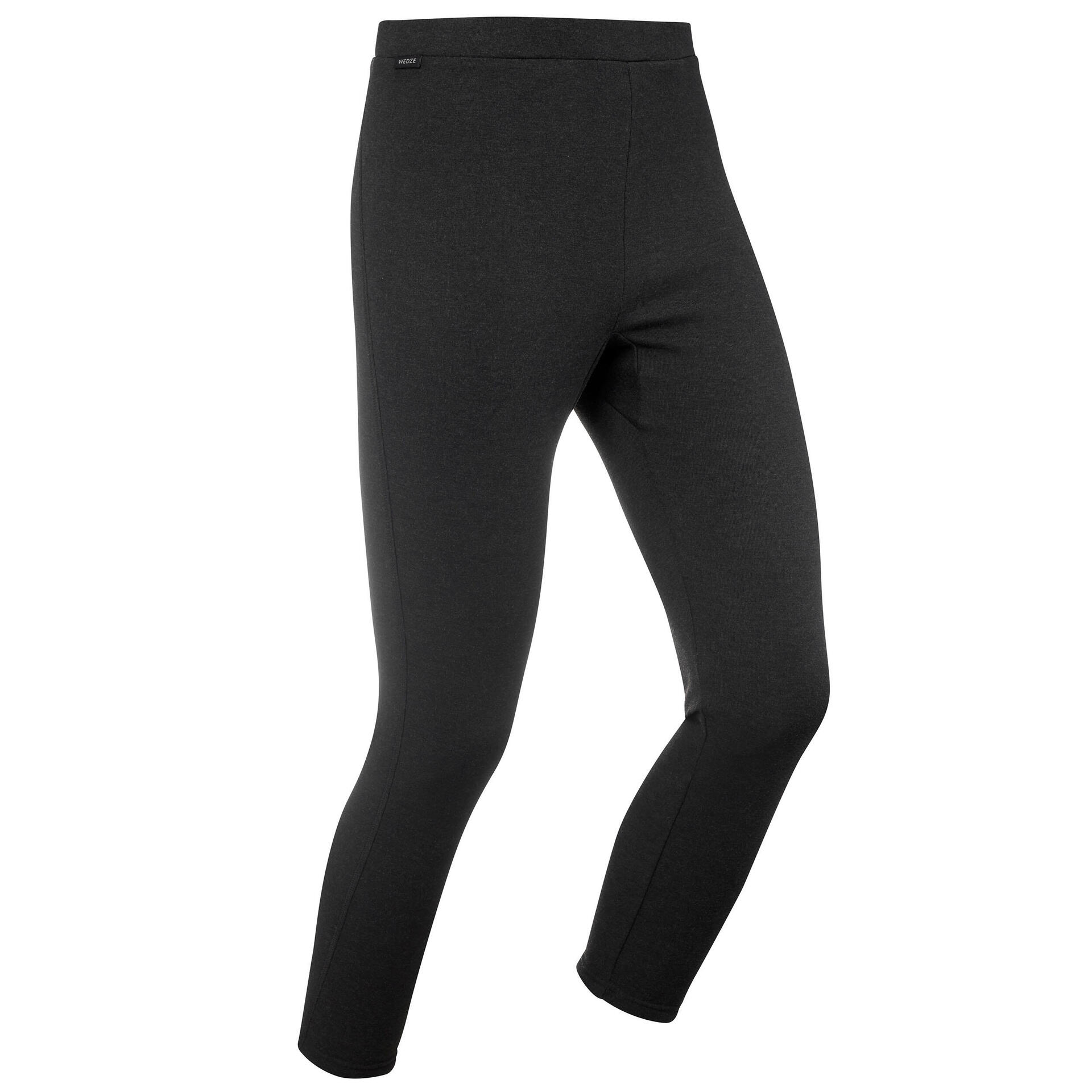 Men's Ski Thermal Base Layer Bottom 100 - Black