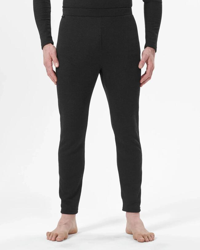 Men's Warm, Comfortable Thermal Skiing Base Layer 100 - Black WEDZE ...