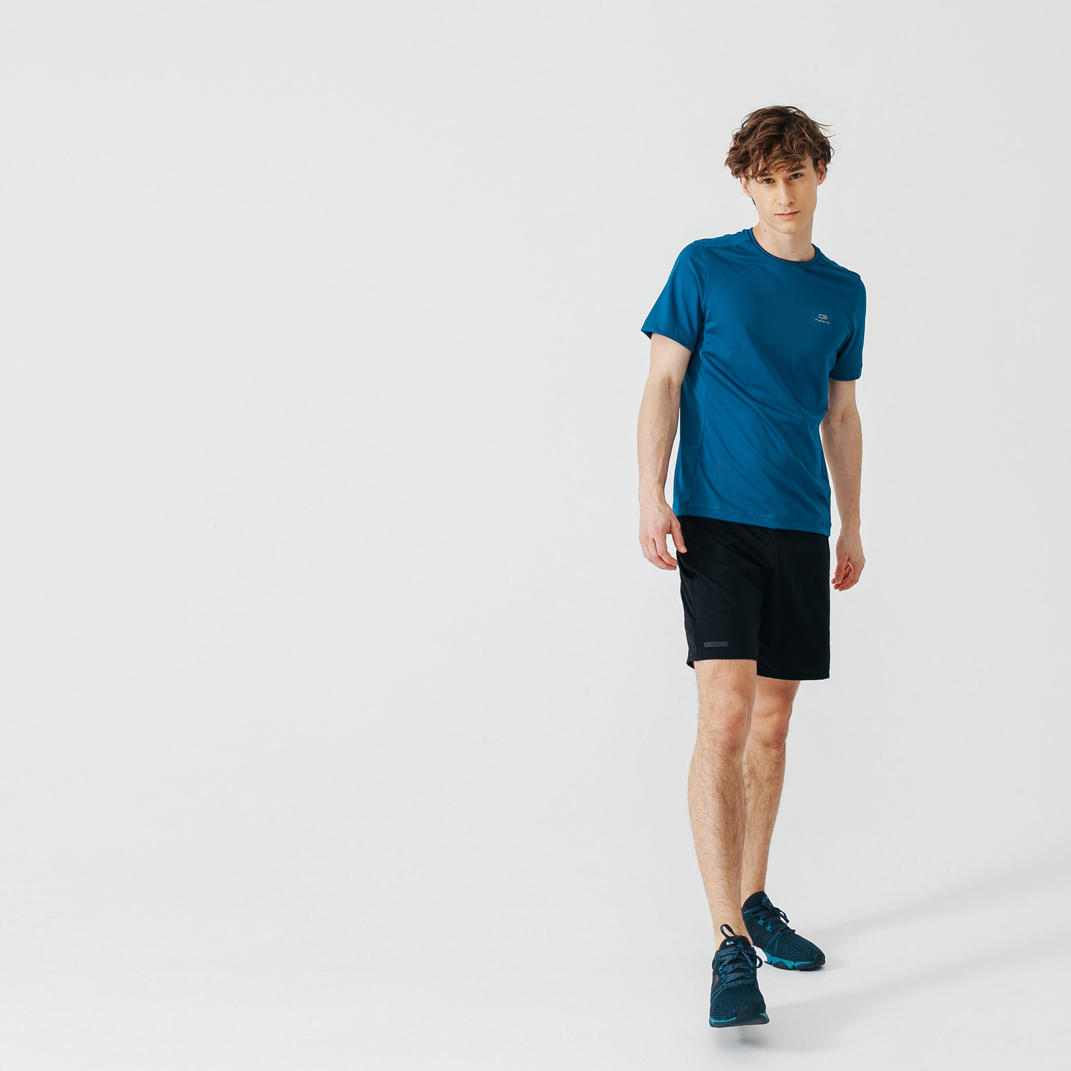 Dry Men's Running Breathable T-shirt - Prussian Blue - Decathlon