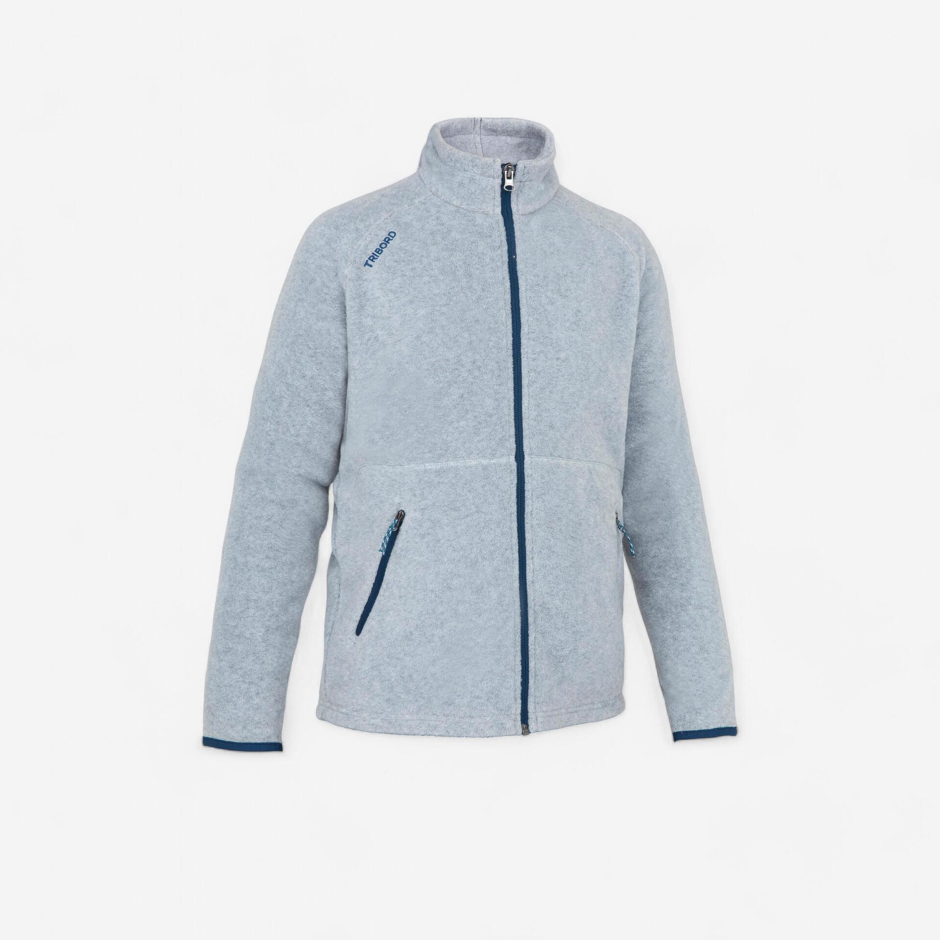 Junior Sailing Fleece Jacket 100 - Grey