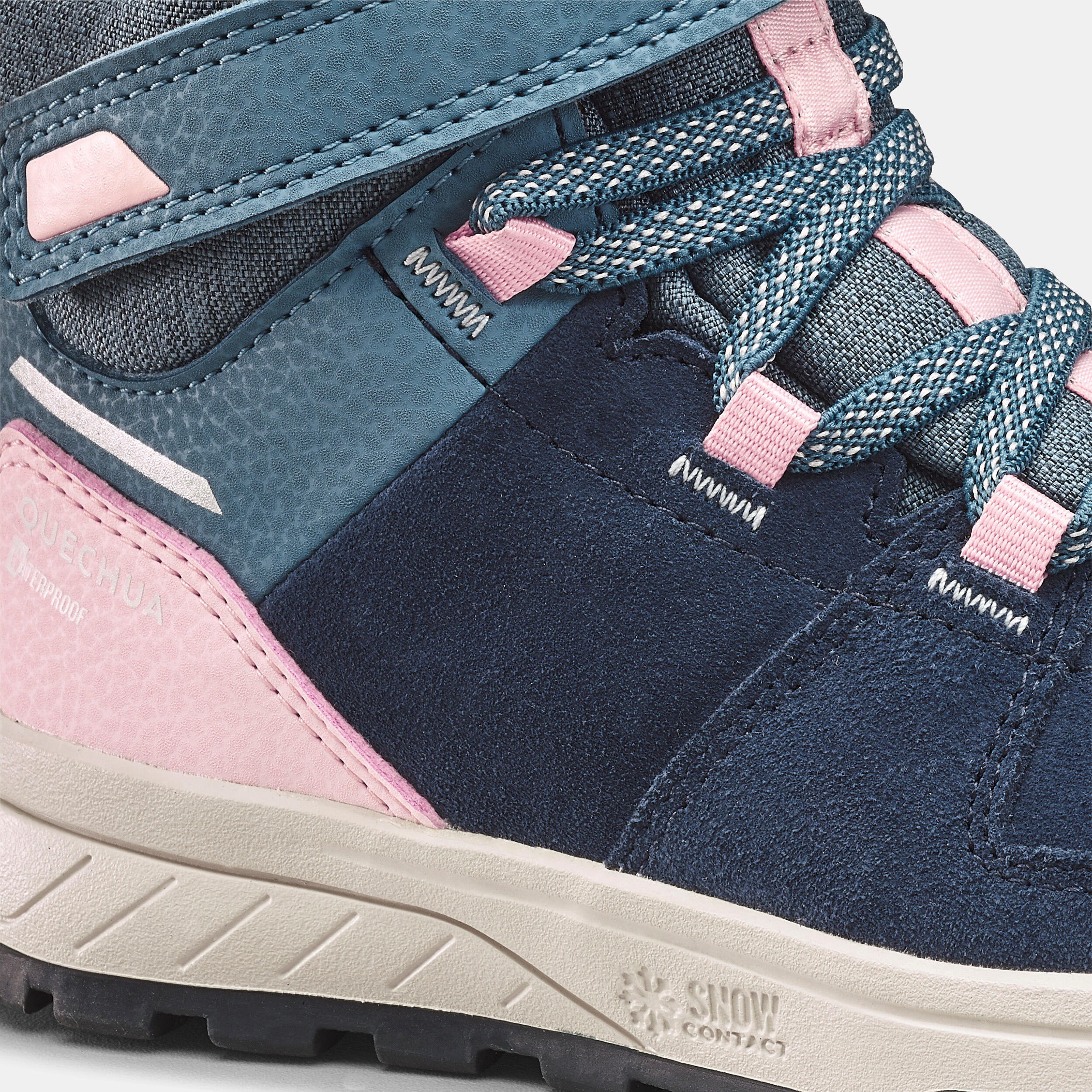 Bottes d’hiver enfant – SH 500 bleu - Rose Perle, Bleu Acier, Bleu ...