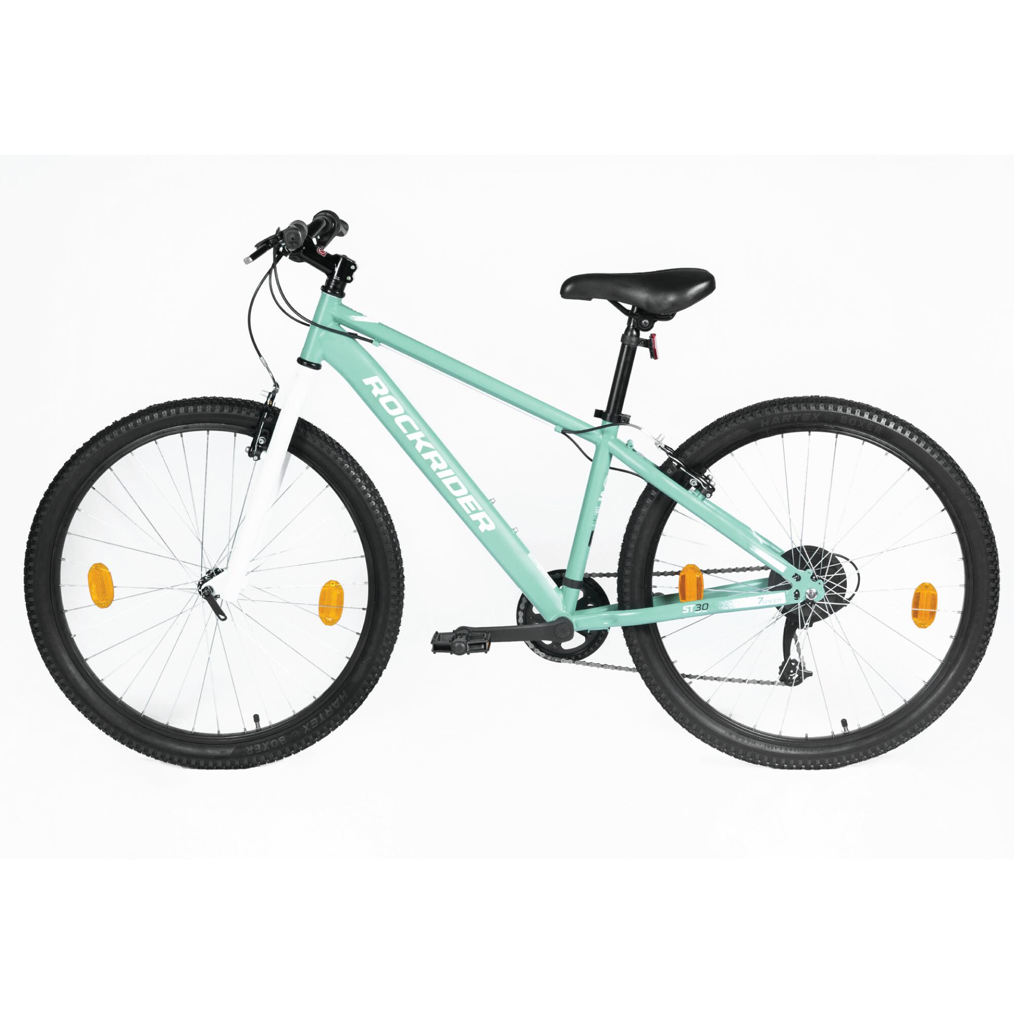 Mountain Bike ST30 26 inch 7 speed - Green White