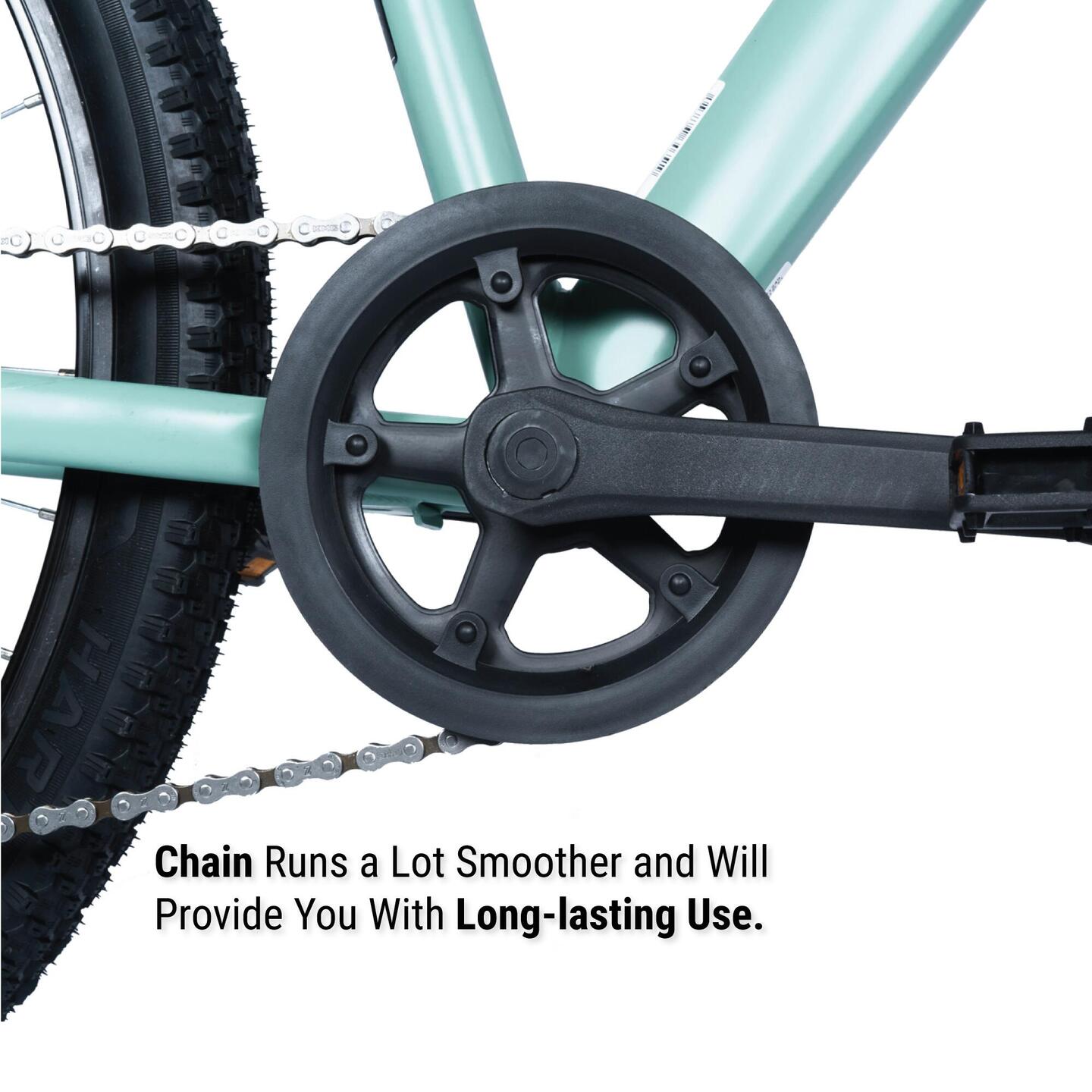 Mountain Bike ST30 26 inch 7 speed - Green White