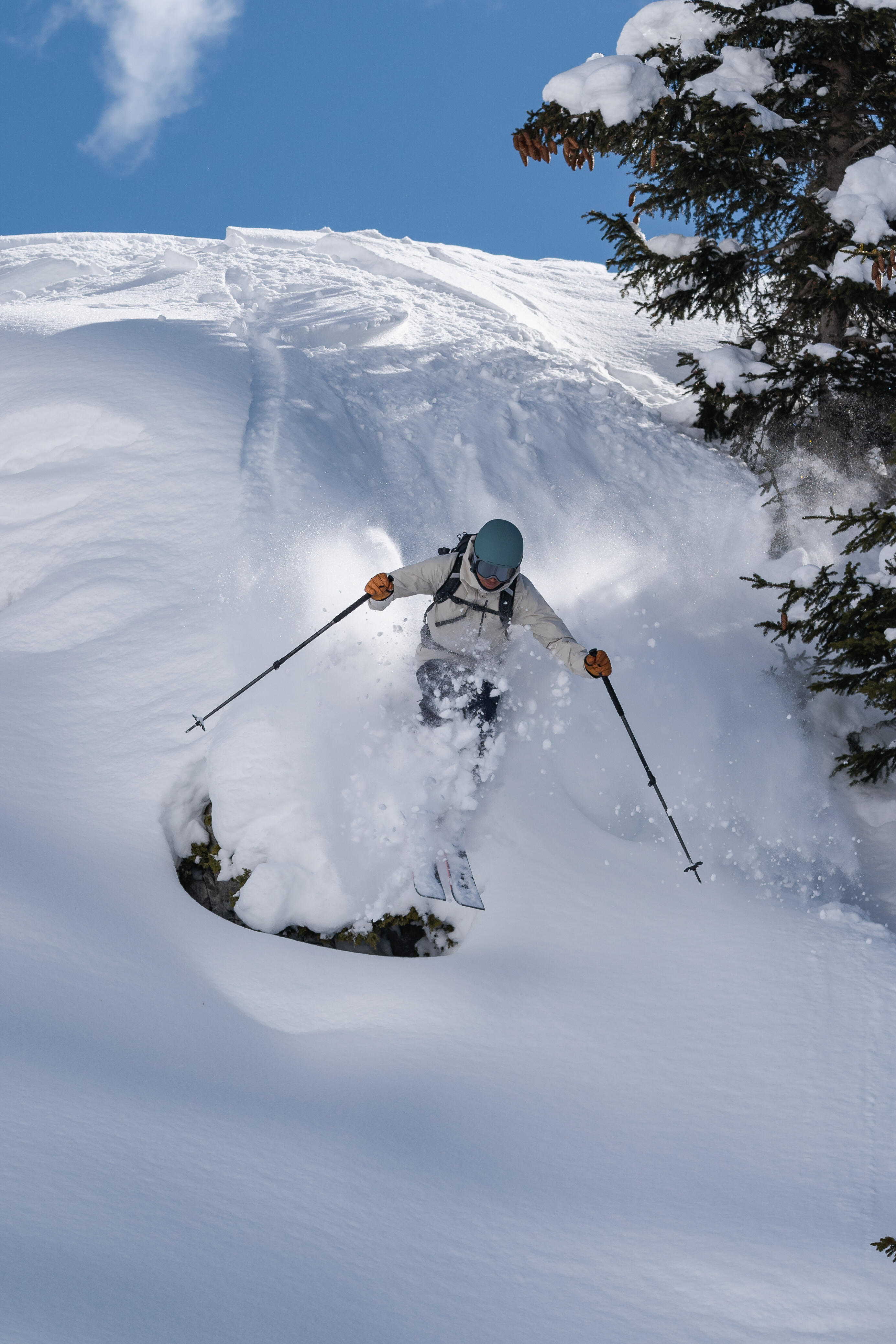 Skis hors-piste + fixations – Slash 100 - Wedze - Décathlon