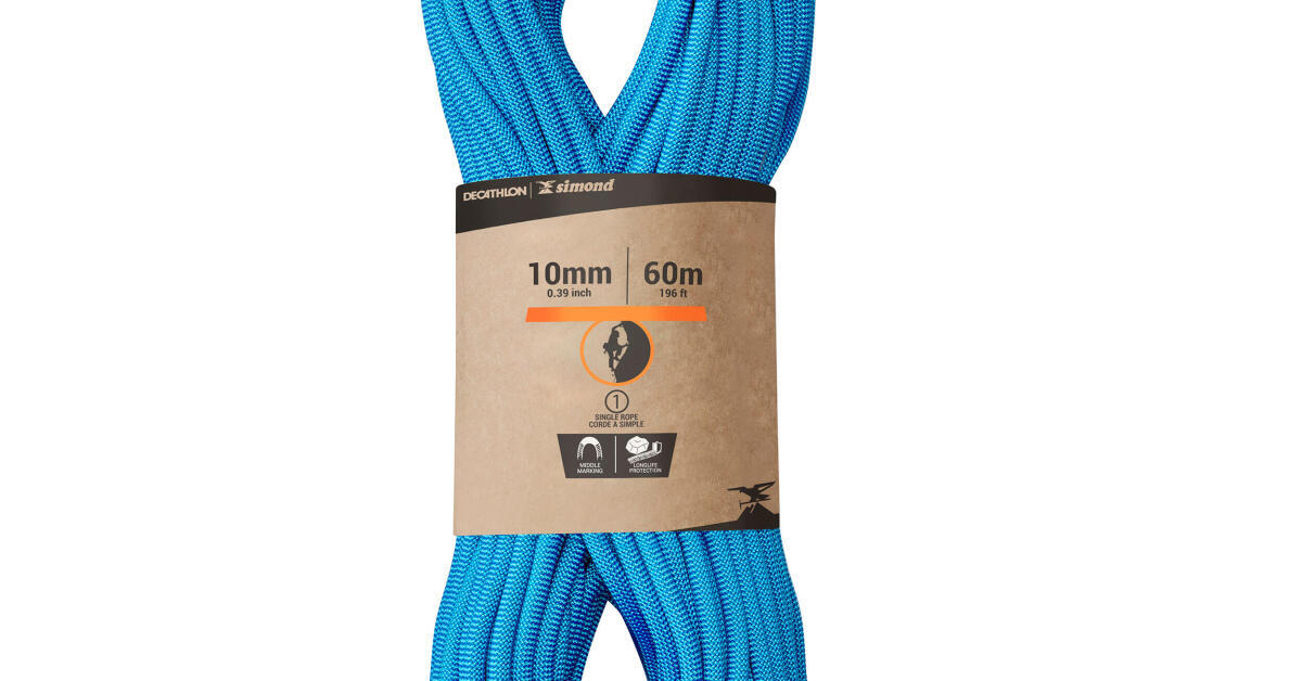 KLETTERSEIL ROCK+ 10 MM x 60 M BLAU SIMOND
