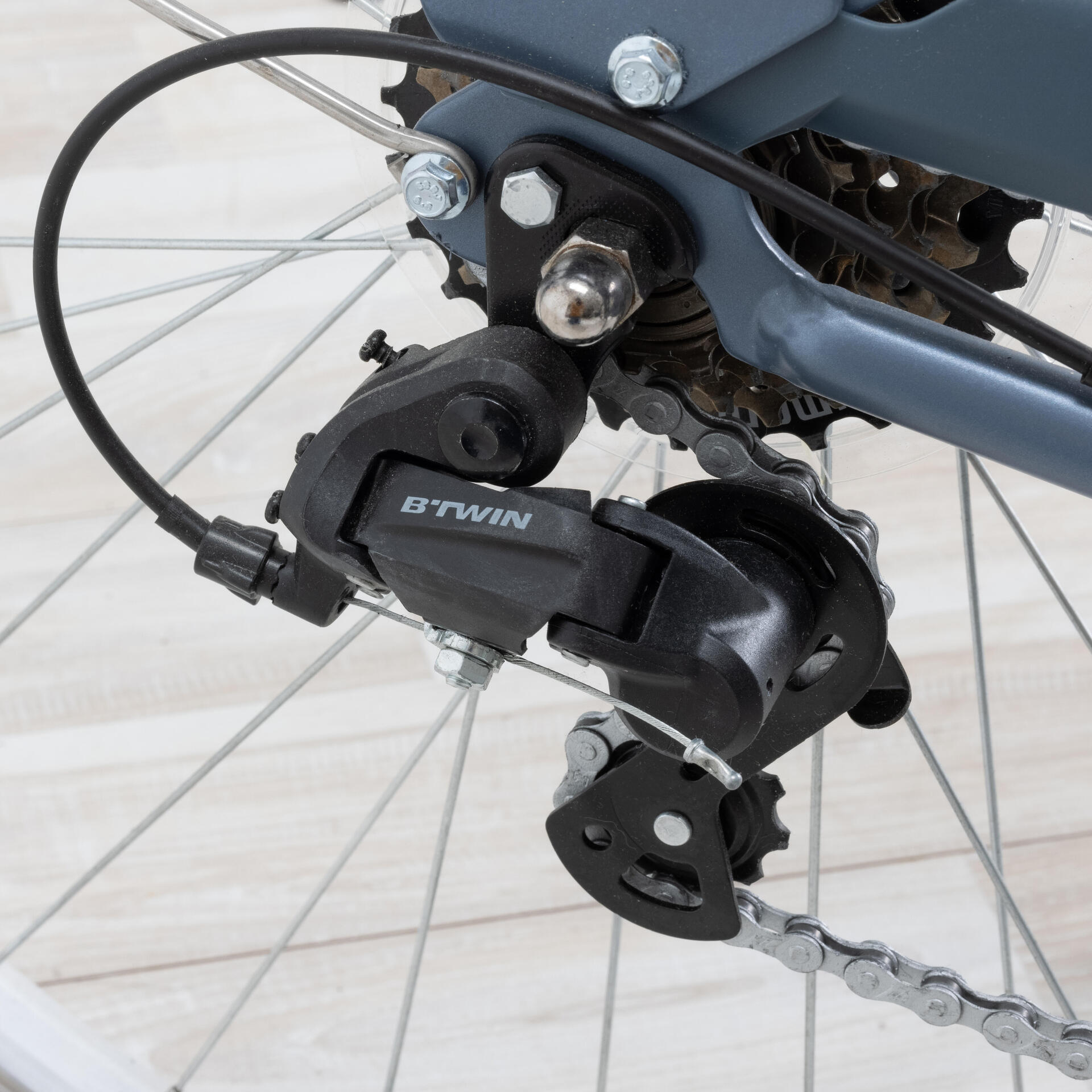 Elops 120 Bicycle City Bike Low Frame 28 Inch 6 Speed Denim Blue - Elops