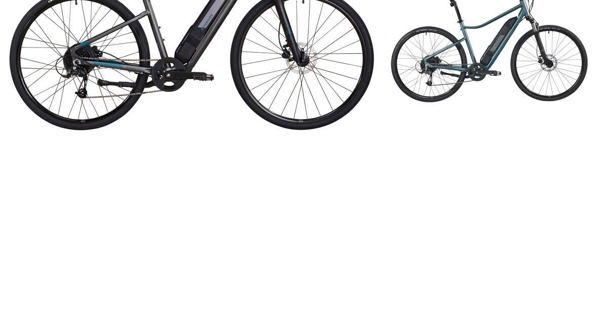 ELEKTRISCHE HYBRIDE FIETS RIVERSIDE 500 E (GRIJS - GROEN)